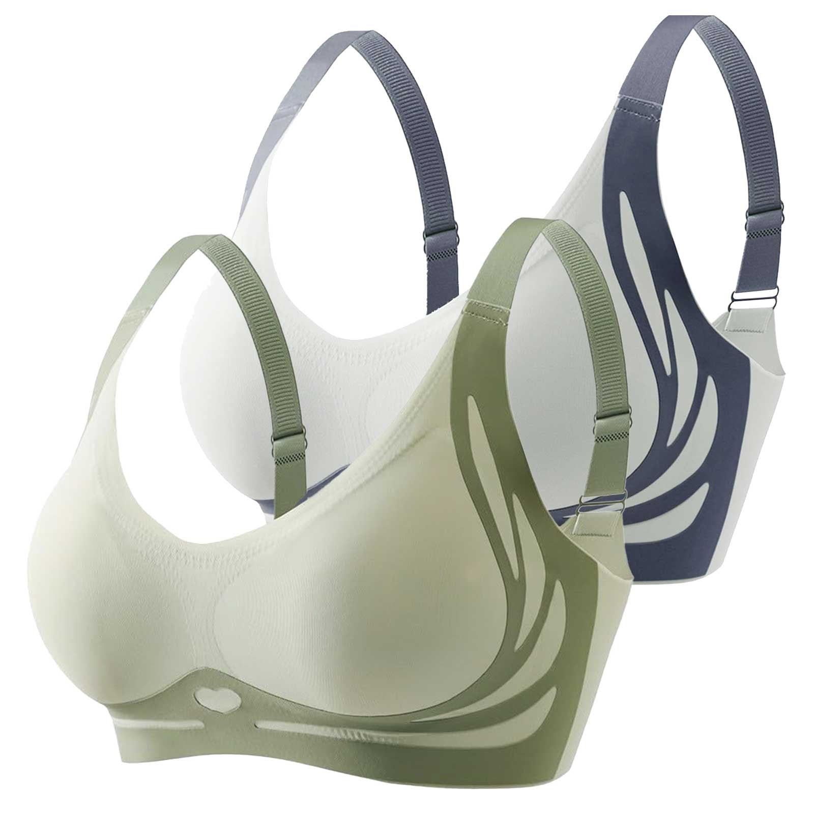 JGQJGAK 2Pc Smoothing Anti Sagging Wireless Bras, Smoothing Bra Anti ...