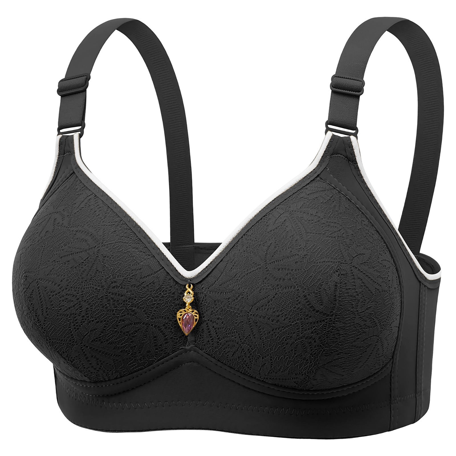 JGQJGAK Plus Size Bras for Women, Side Underwear Side Mounted Breasts ...