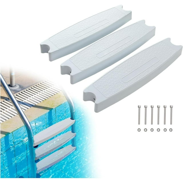 JGSP 18" Universal Pool Ladder Steps Replacement, 300 lbs Weight ...