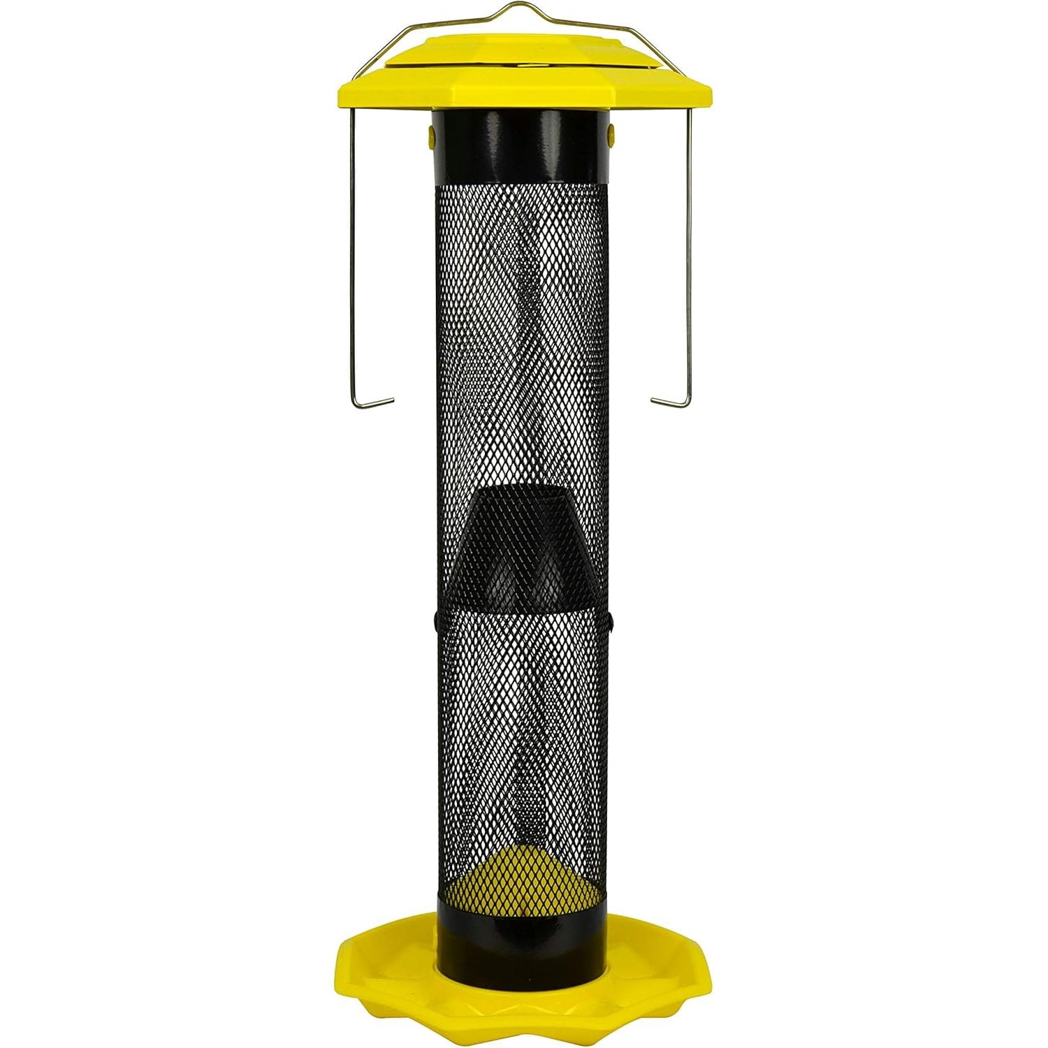 JGSP Bird Products FFM1 Funnel Flip Mesh Finch Feeder, Yellow - Walmart.com