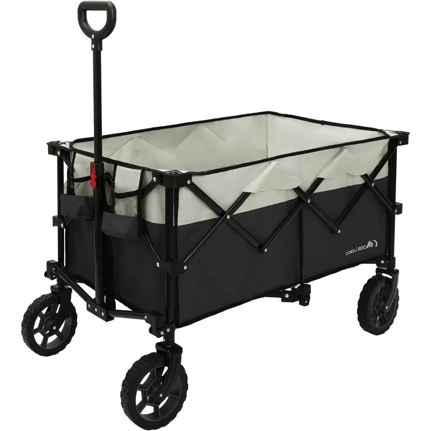 JGSP Collapsible Folding Wagon Cart Heavy Duty Folding Garden Portable ...