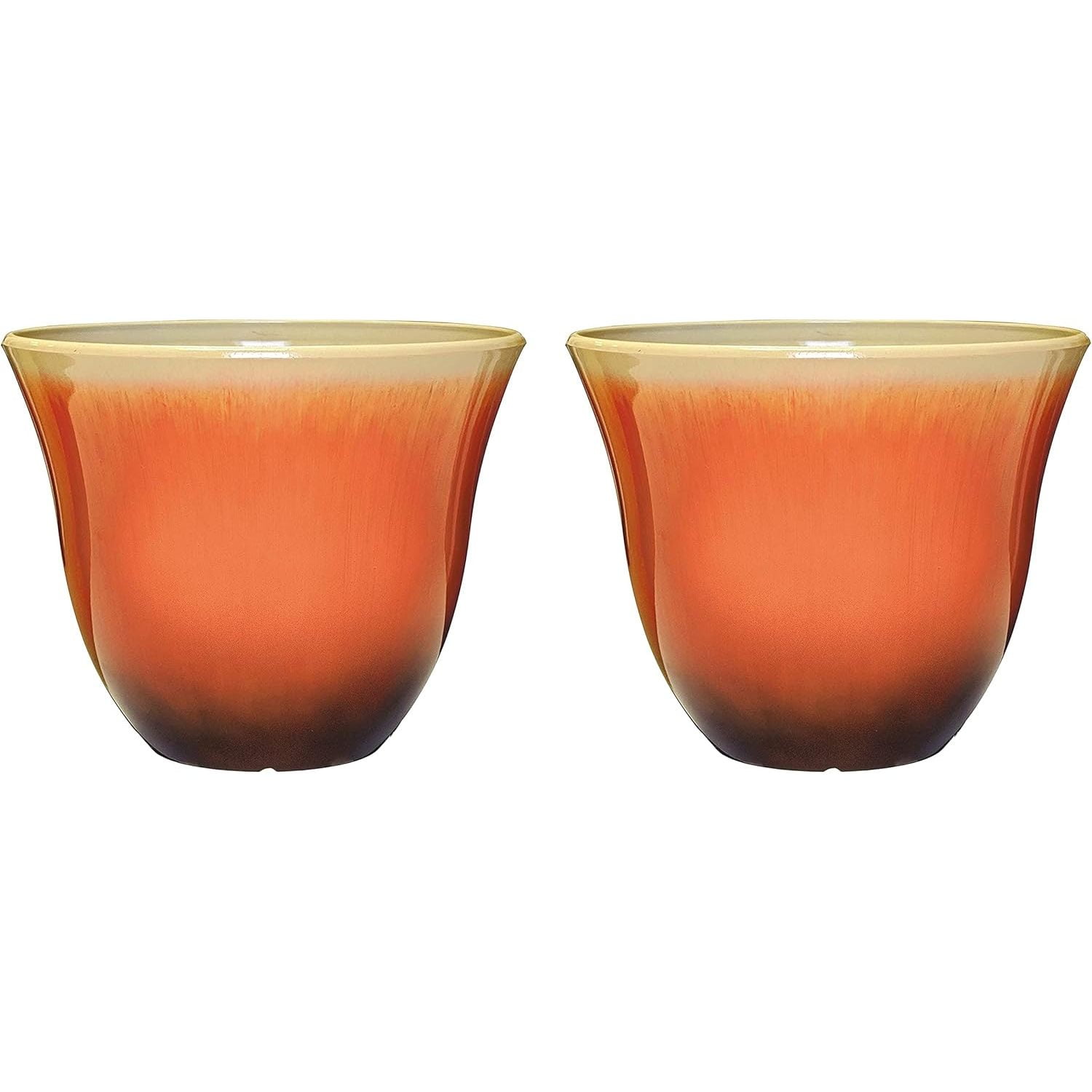 JGSP Honeysuckle Planter, Patio Pot, 15inch Tequila Sunrise (Twо Расk ...