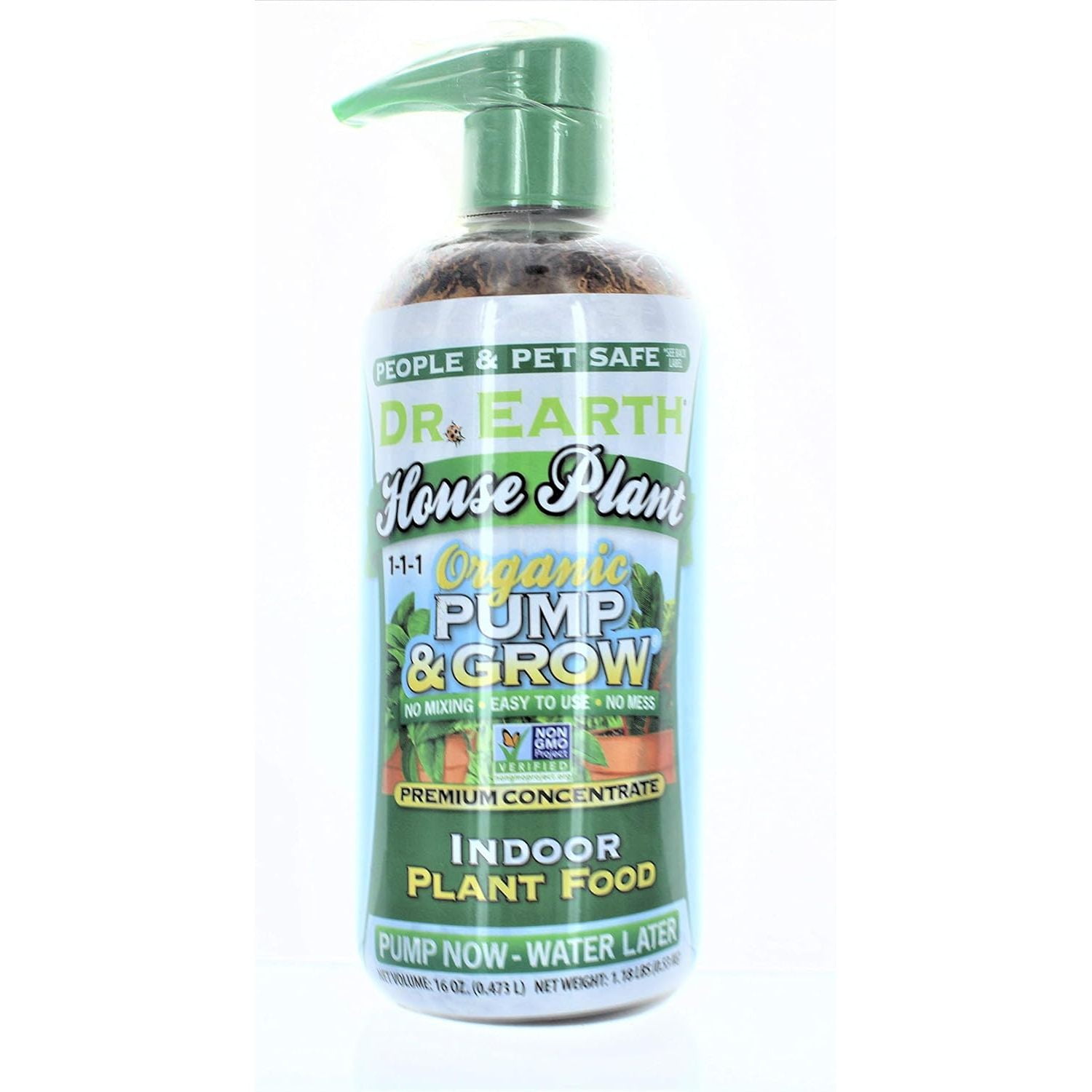 JGSP Organic & Natural Pump & Grow House Liquid Plant Food 16 oz, Blue ...