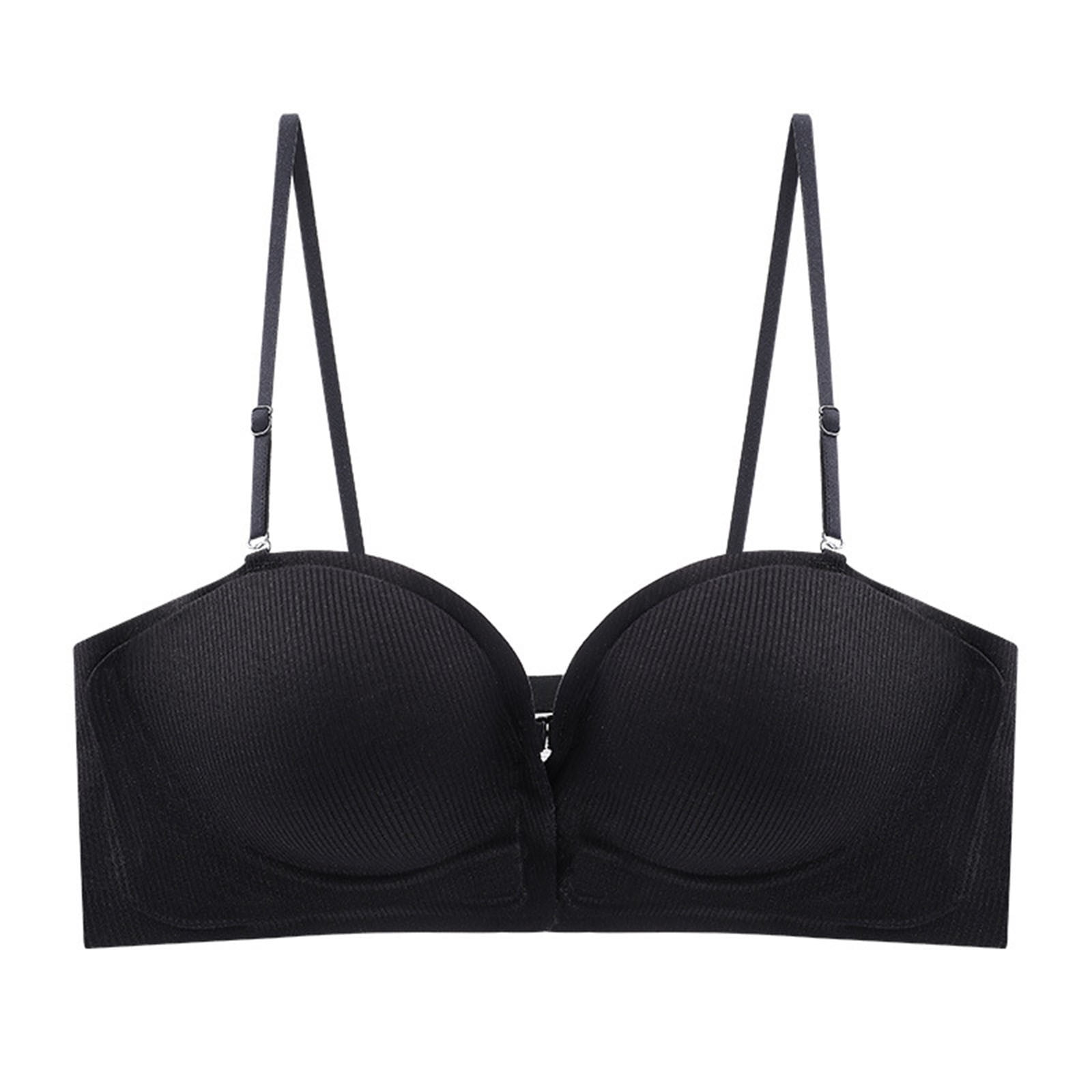 JGTDBPO Front Snap Bras For Women Soft Wirefree Push Up Seamless ...