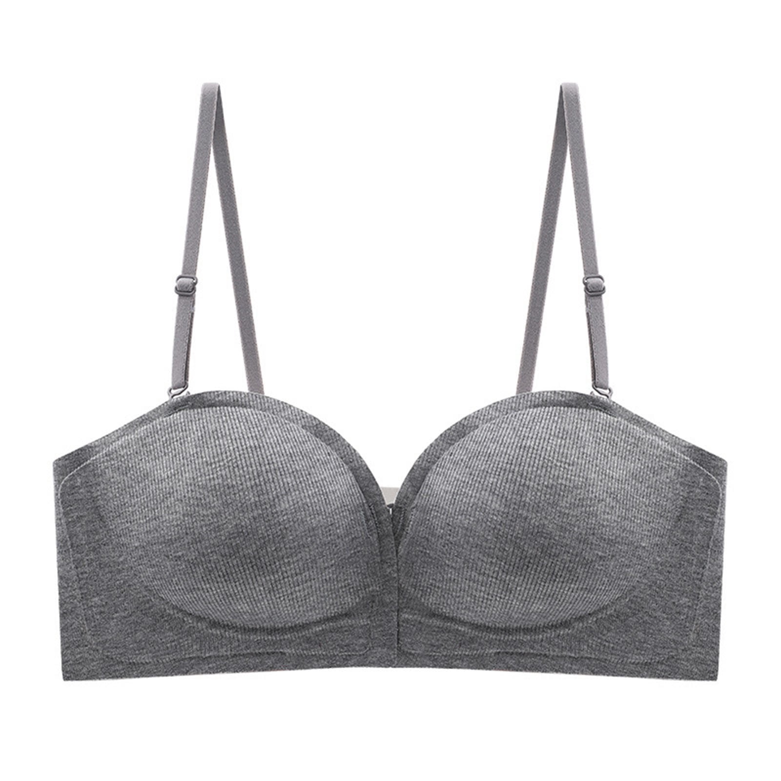 JGTDBPO Front Snap Bras For Women Soft Wirefree Push Up Seamless ...