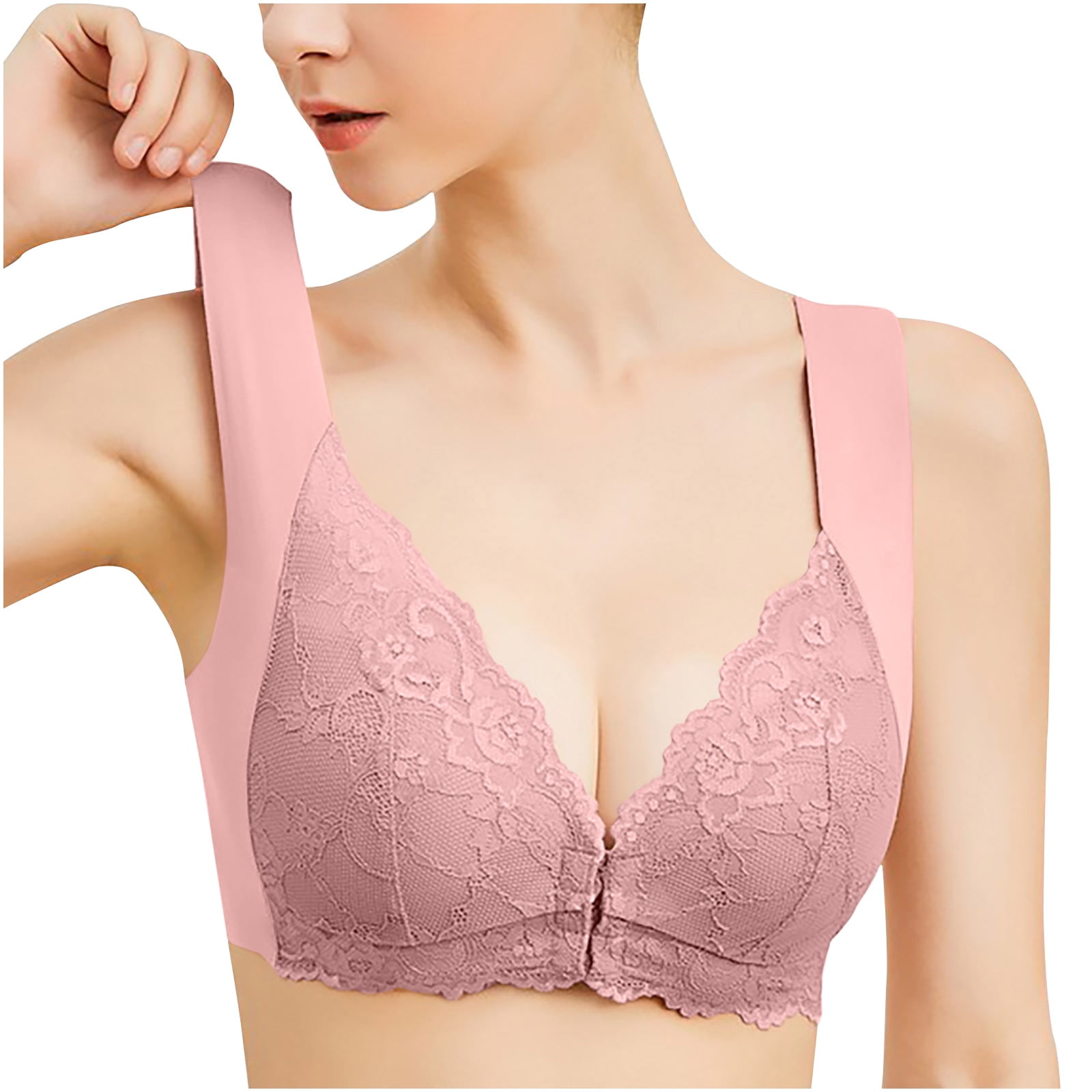 Jgtdbpo Full Coverage Bras For Women Wirefree Support Bras Plus Size