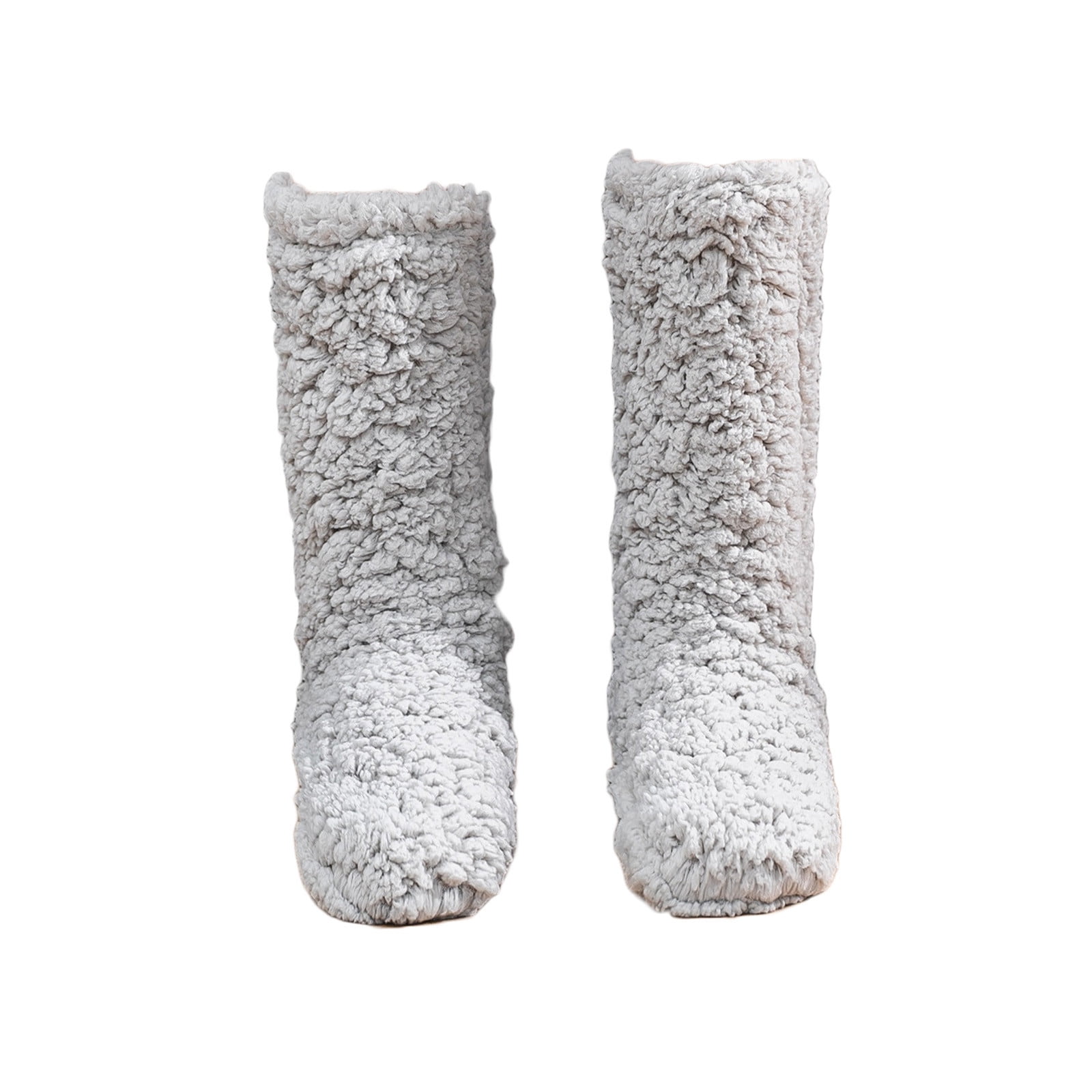 JGTDBPO Fuzzy Slipper Socks For Women Winter Warm Soft Fleece Lined Non ...