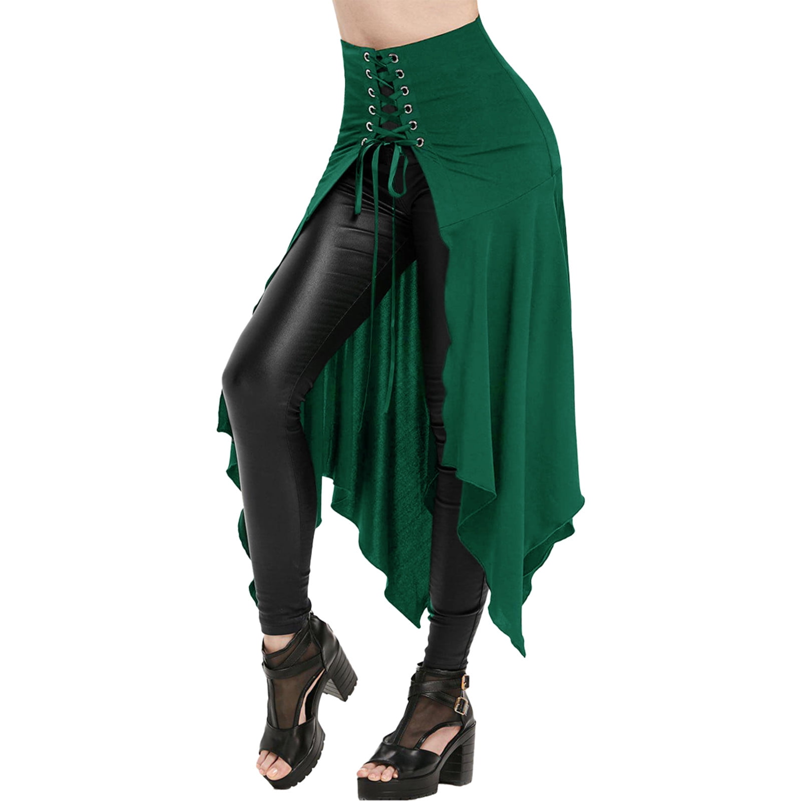 JGTDBPO Medieval Dress For Women Ruffles Patchwork Irregular Cupcake ...
