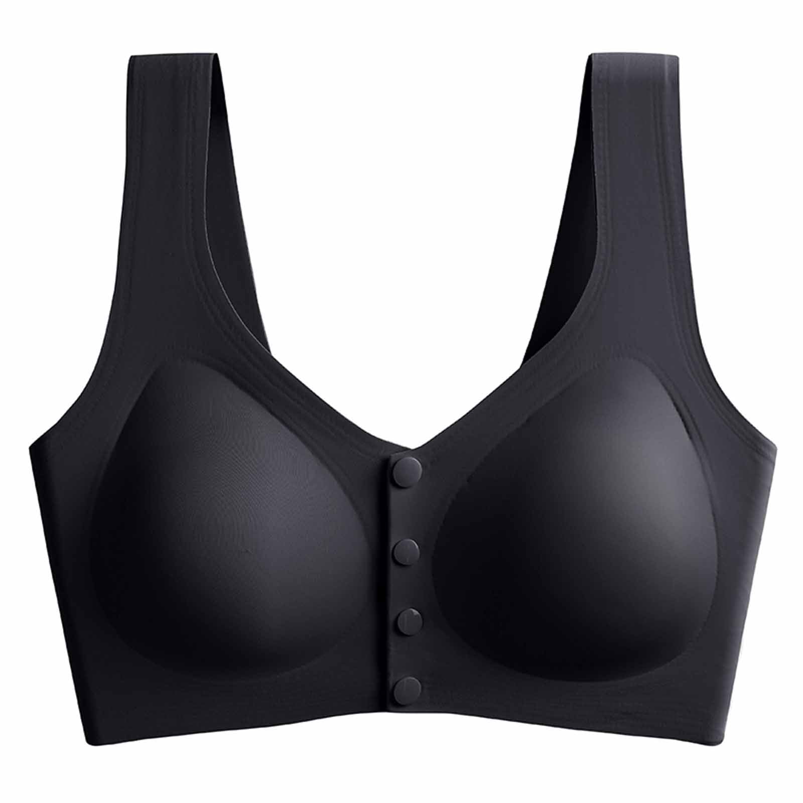 JGTDBPO Nursing Bras for Breastfeeding Front Closure Plus Size Seamless ...