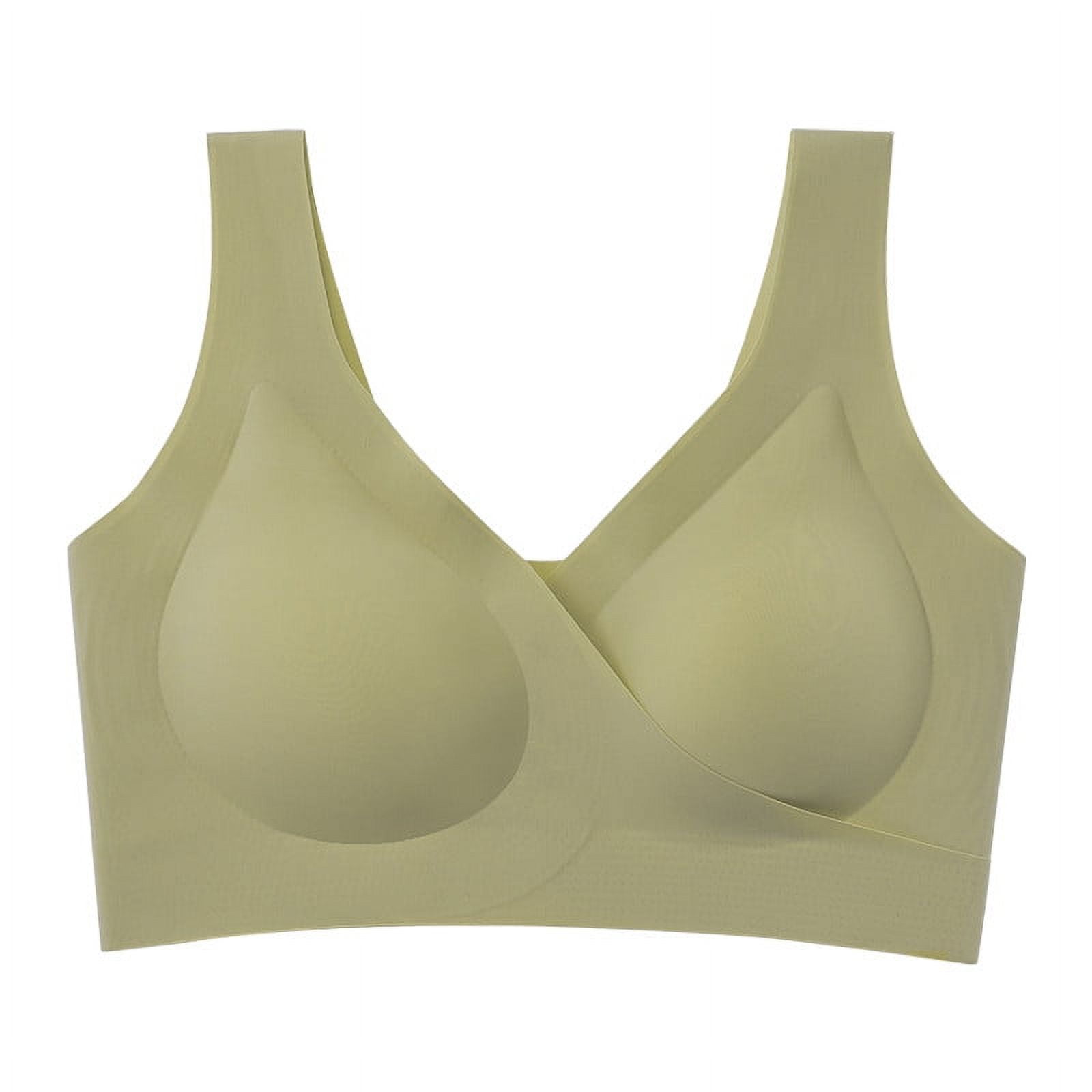 JGTDBPO Nursing Bras for Breastfeeding Front Closure Plus Size Seamless ...