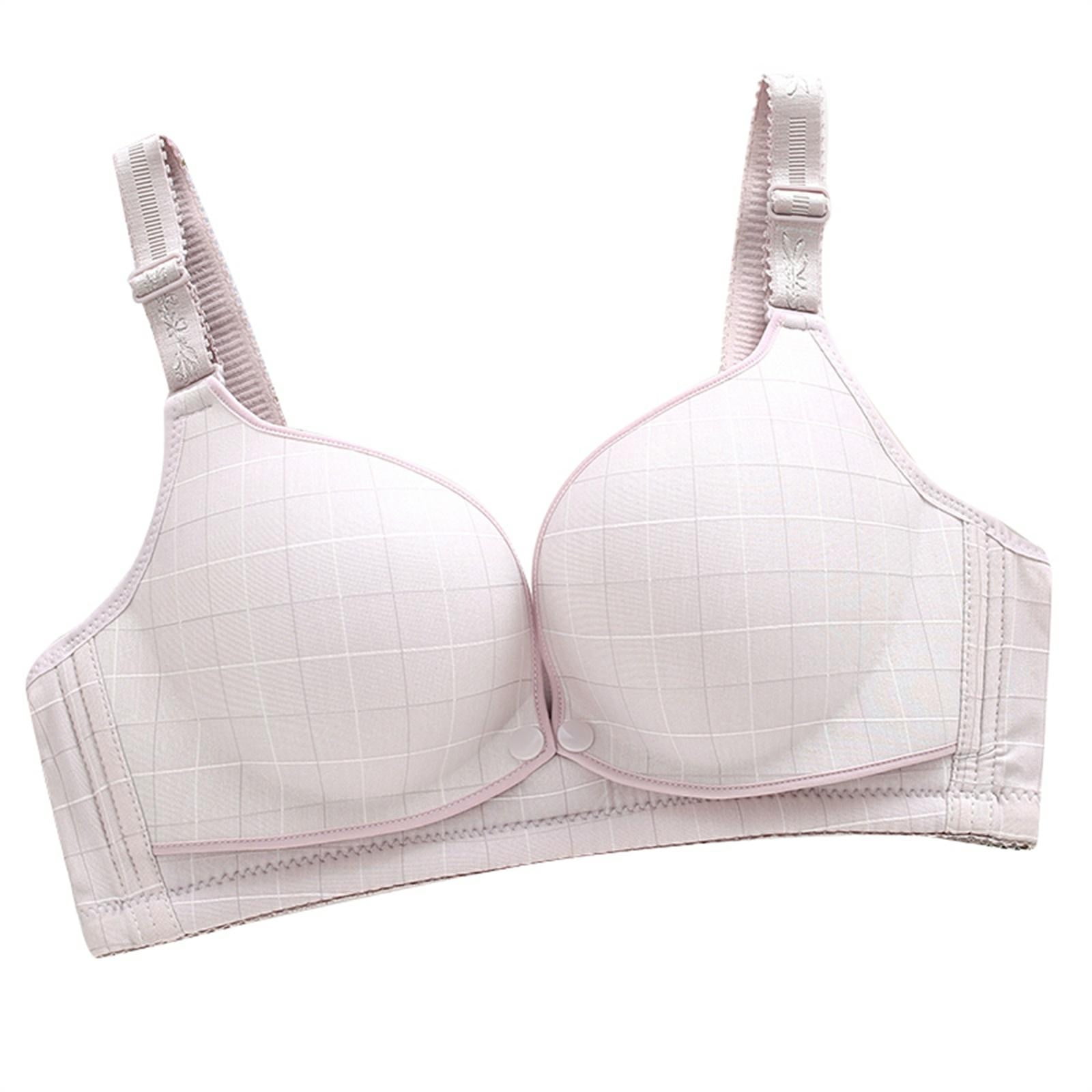 JGTDBPO Nursing Bras for Breastfeeding Front Closure Plus Size Seamless ...