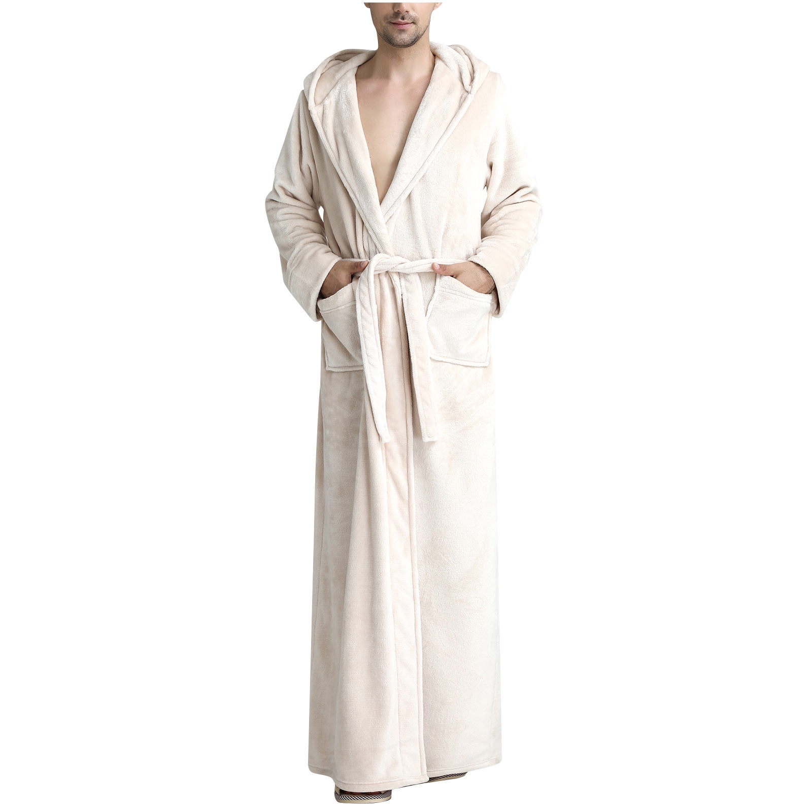 JGTDBPO Robes For Men Classic Unisex Premium Cotton Warm Night Gown ...