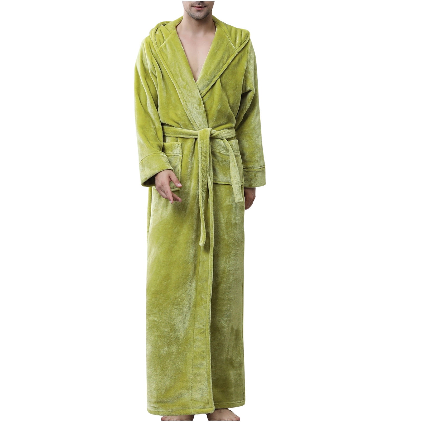 JGTDBPO Robes For Men Classic Unisex Premium Cotton Warm Night Gown ...