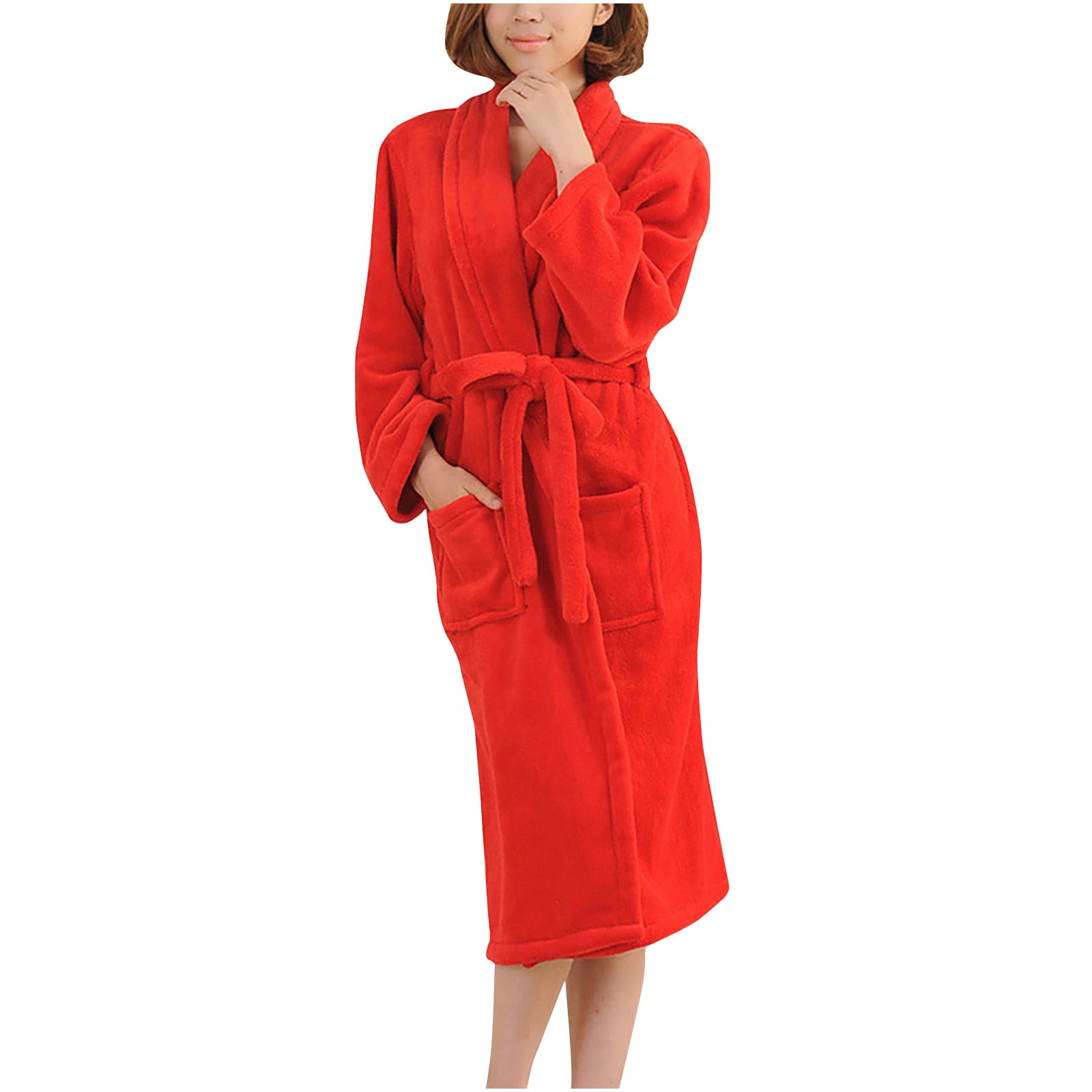 JGTDBPO Robes For Women Classic Unisex Premium Cotton Night Gown ...