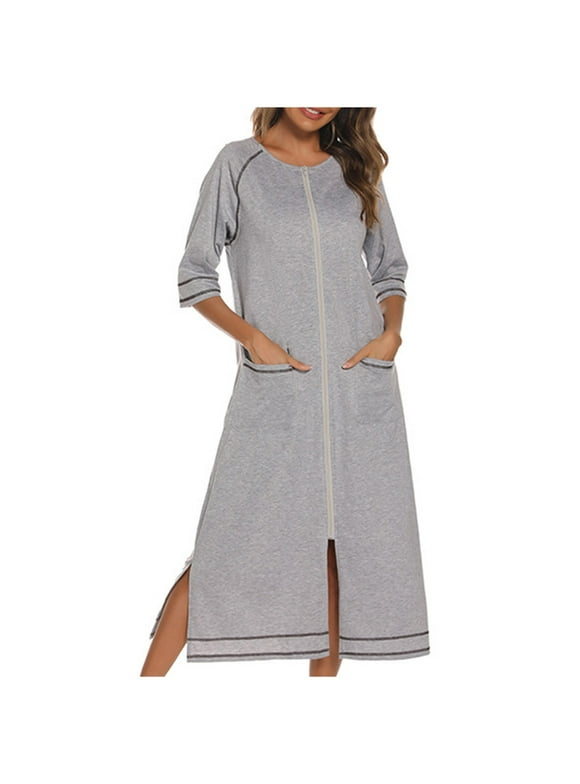 Zipper Robes Women