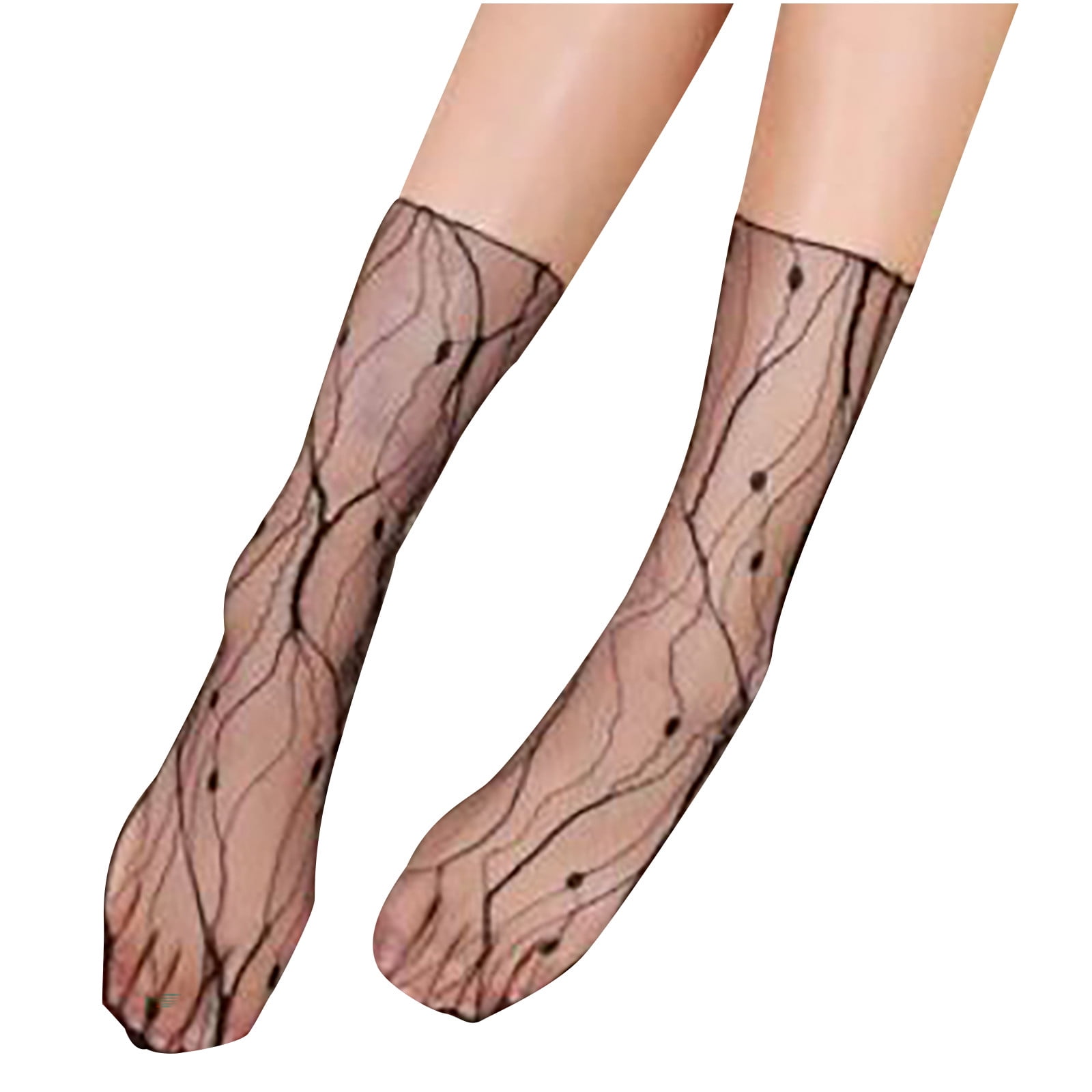 JGTDBPO Socks For Women Mesh Ladies Breathability Thin Elastic Sheer ...