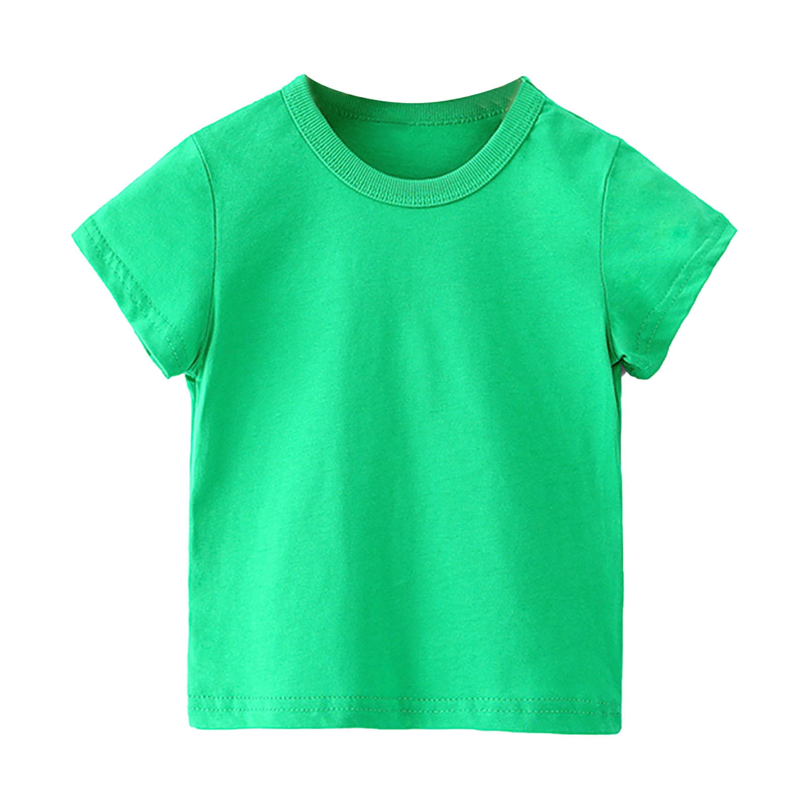 JGTDBPO Summer T-Shirts for Toddler Baby Boys Girl Comfortable Solid ...
