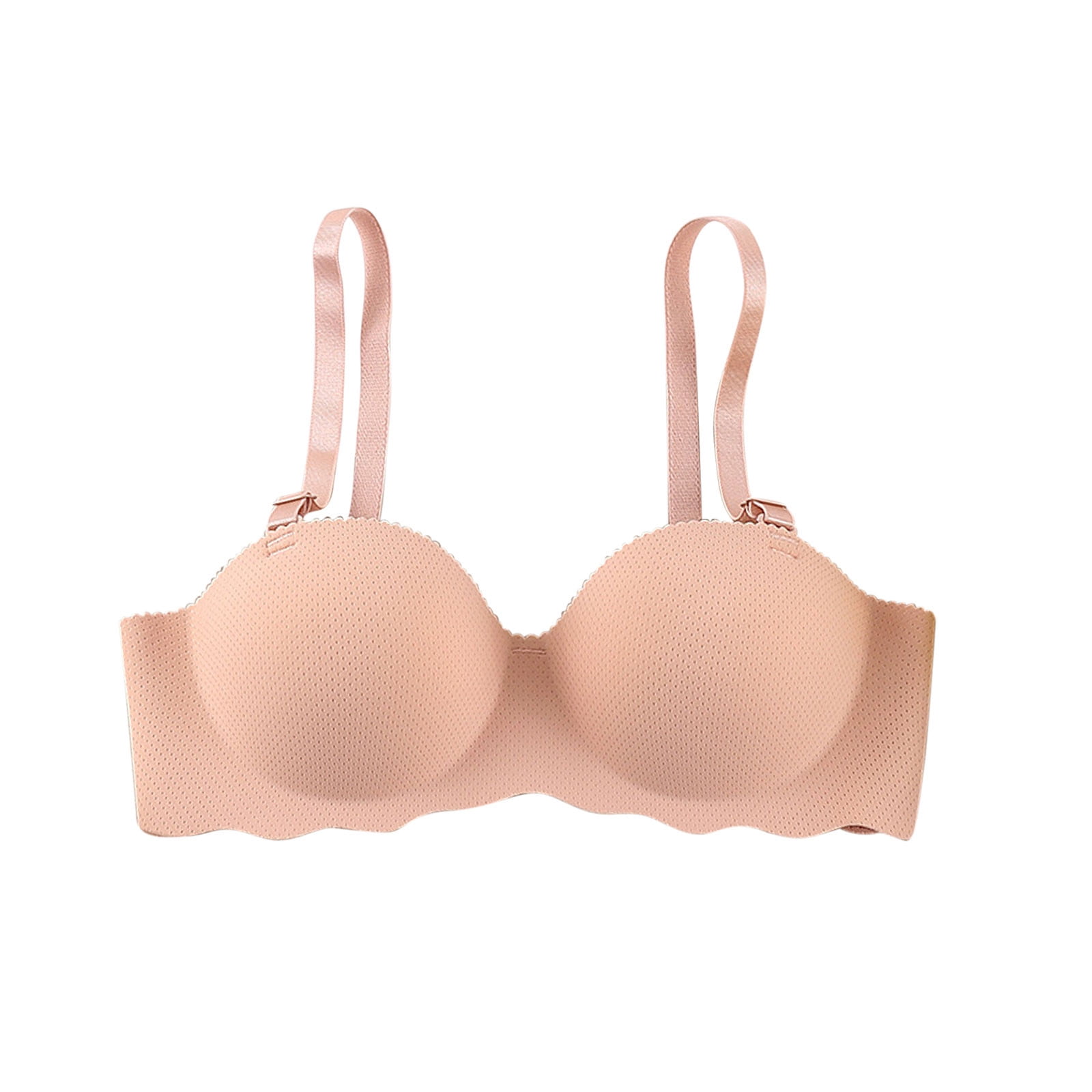 JGTDBPO Wirefree Bras For Women Soft Push Up Seamless Comfort Bra With ...