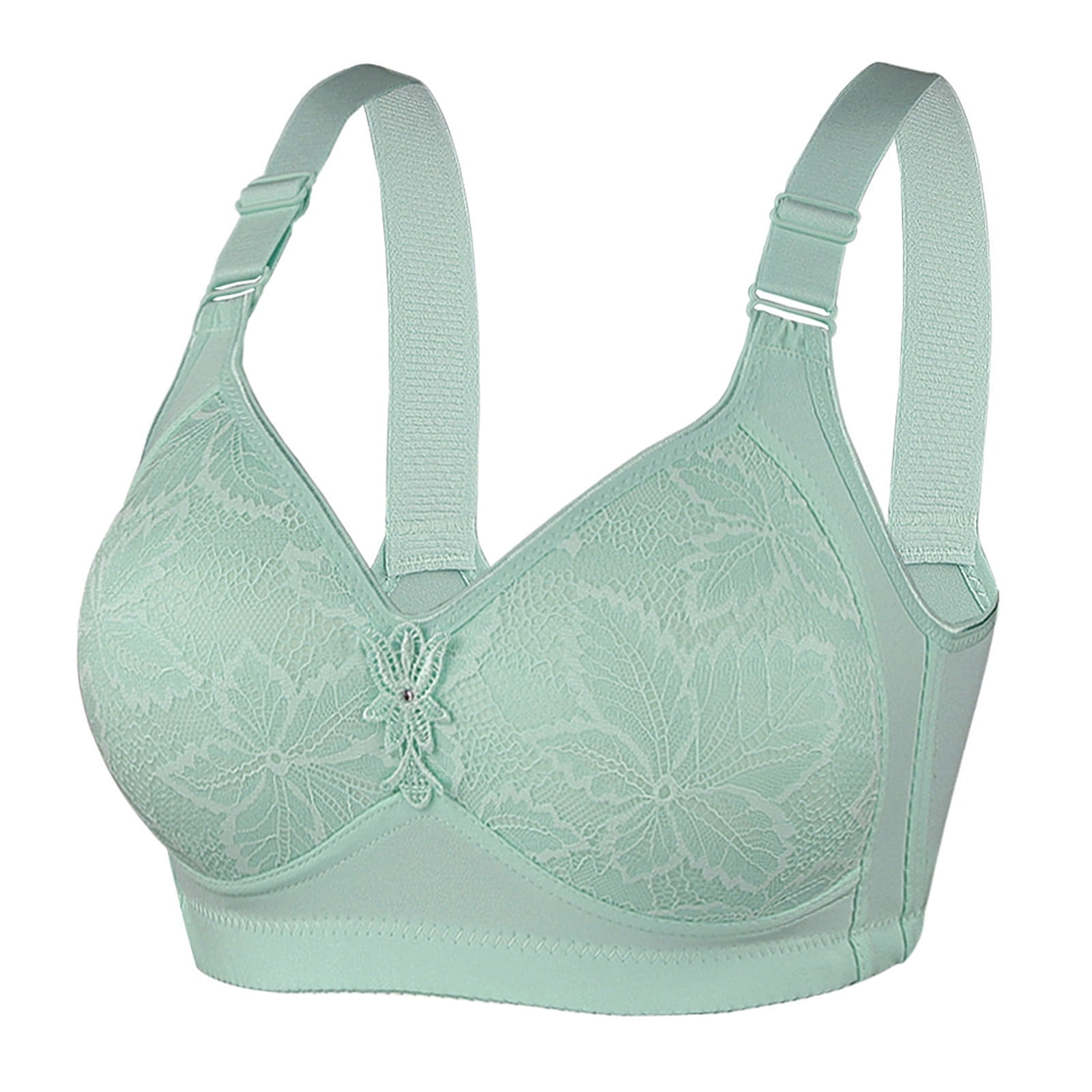 JGTDBPO Wireless Bras For Women No Underwire Bras Lace Gathered ...