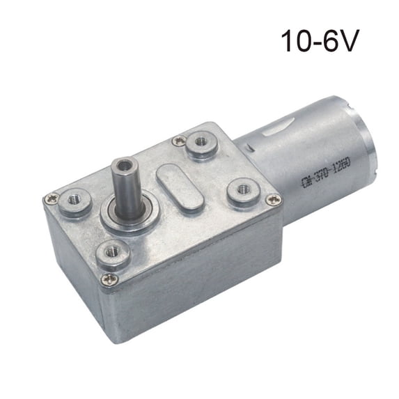 JGY370 2 RPM to 375 RPM High Torque Speed Reducer 6V/12V24V Metal Worm ...