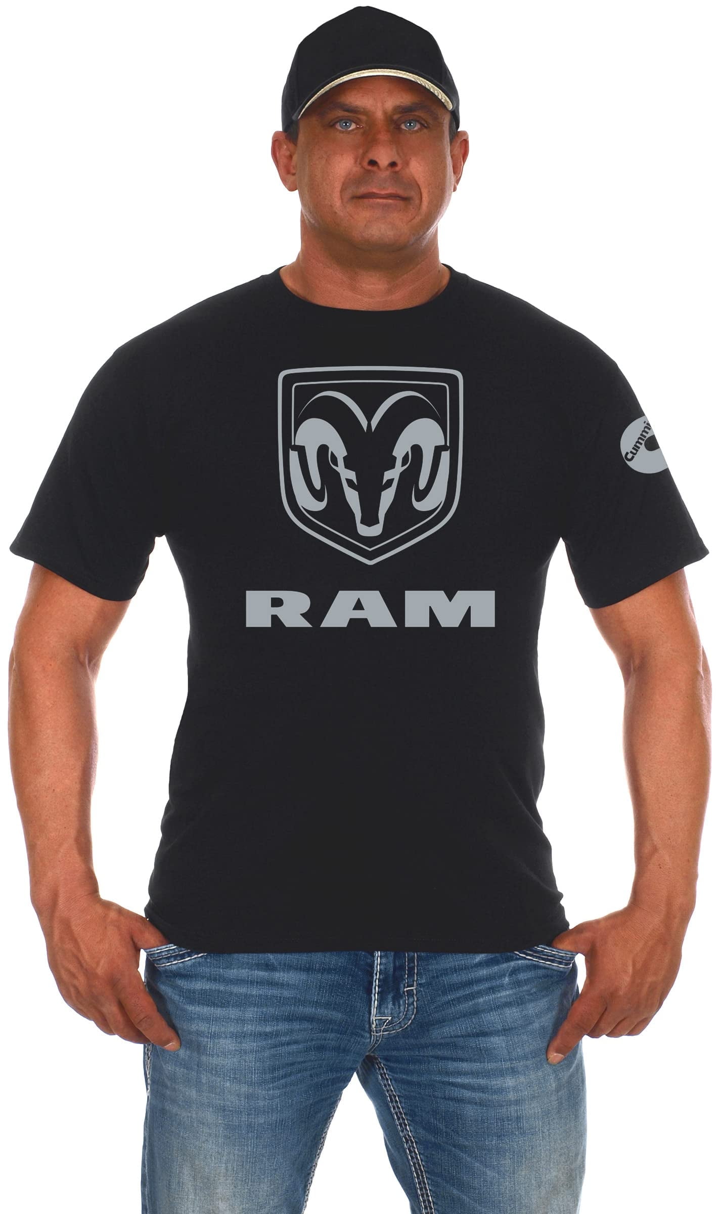 JH Design Group Men's Dodge RAM Cummins Crewneck T-Shirt - Walmart.com