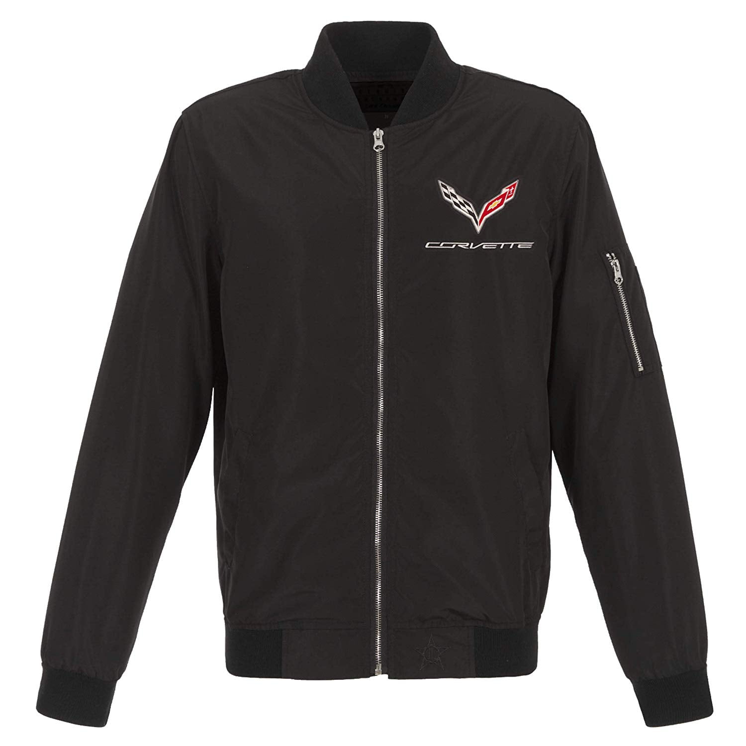 JH Design Group Mens Chevy Corvette Lightweight Zip-Up Nylon Jacket ...