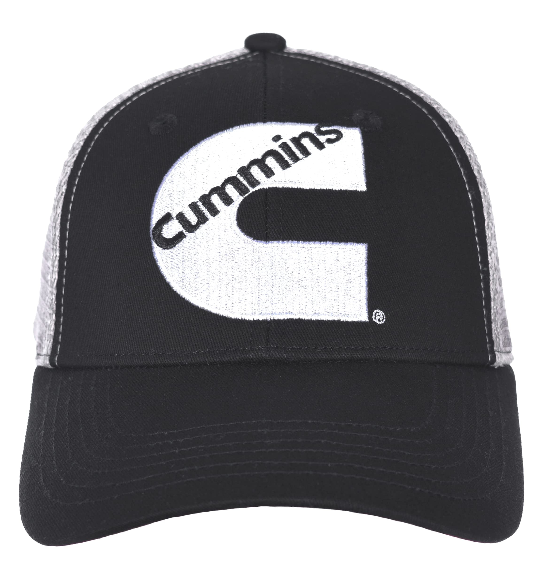 JH Design Men's Cummins Logo Cap Adjustable Black & Gray Hat - Walmart.com