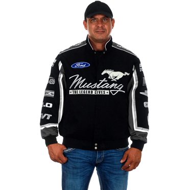 JH Design Mens Chevy Corvette Jacket Embroidered Cotton Twill - Walmart.com