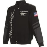 JH Design Men's Ford Mustang Racing Style Jacket with Embroidered ...