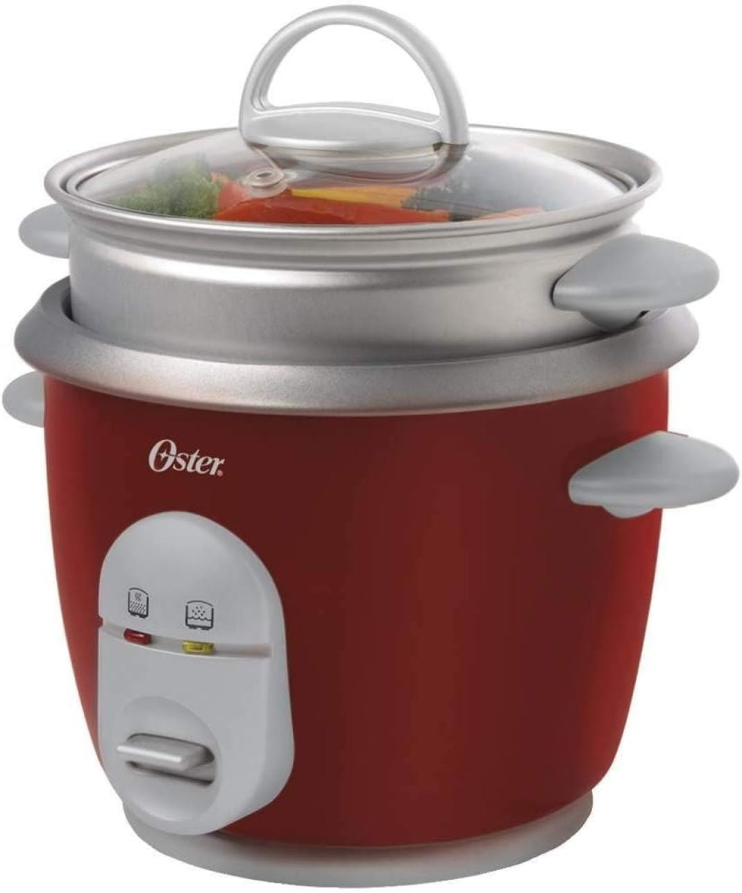 JHBP 6-Cup Rice Cooker with Steamer, Red (004722-000-000) - Walmart.com