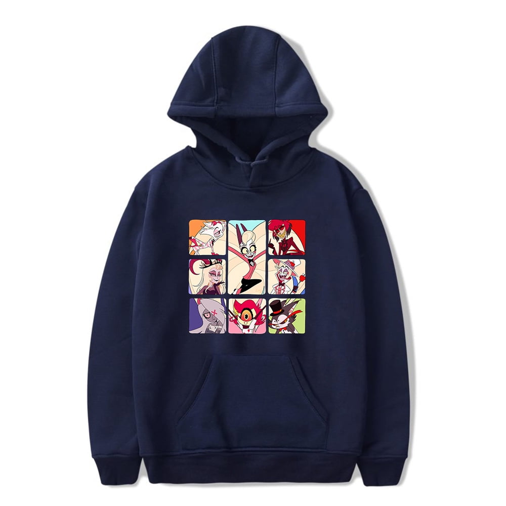 JHDESSLY Hazbin Hotel Anime Merch Hoodies Women Men Pullover Hooded ...