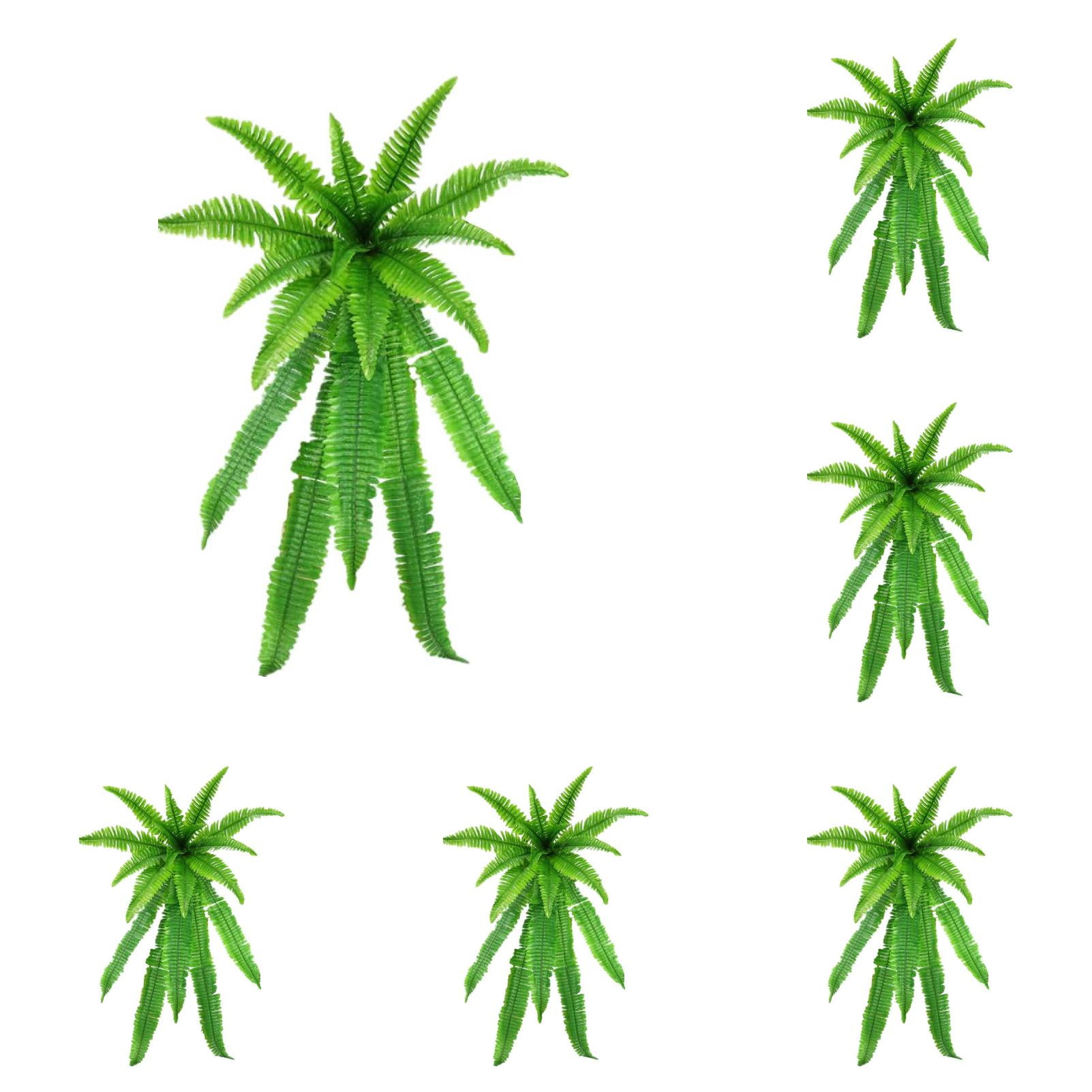 JHEHF 6 Pieces Artificial Plant Realistic BostonFern Plants 28.74" Fern ...