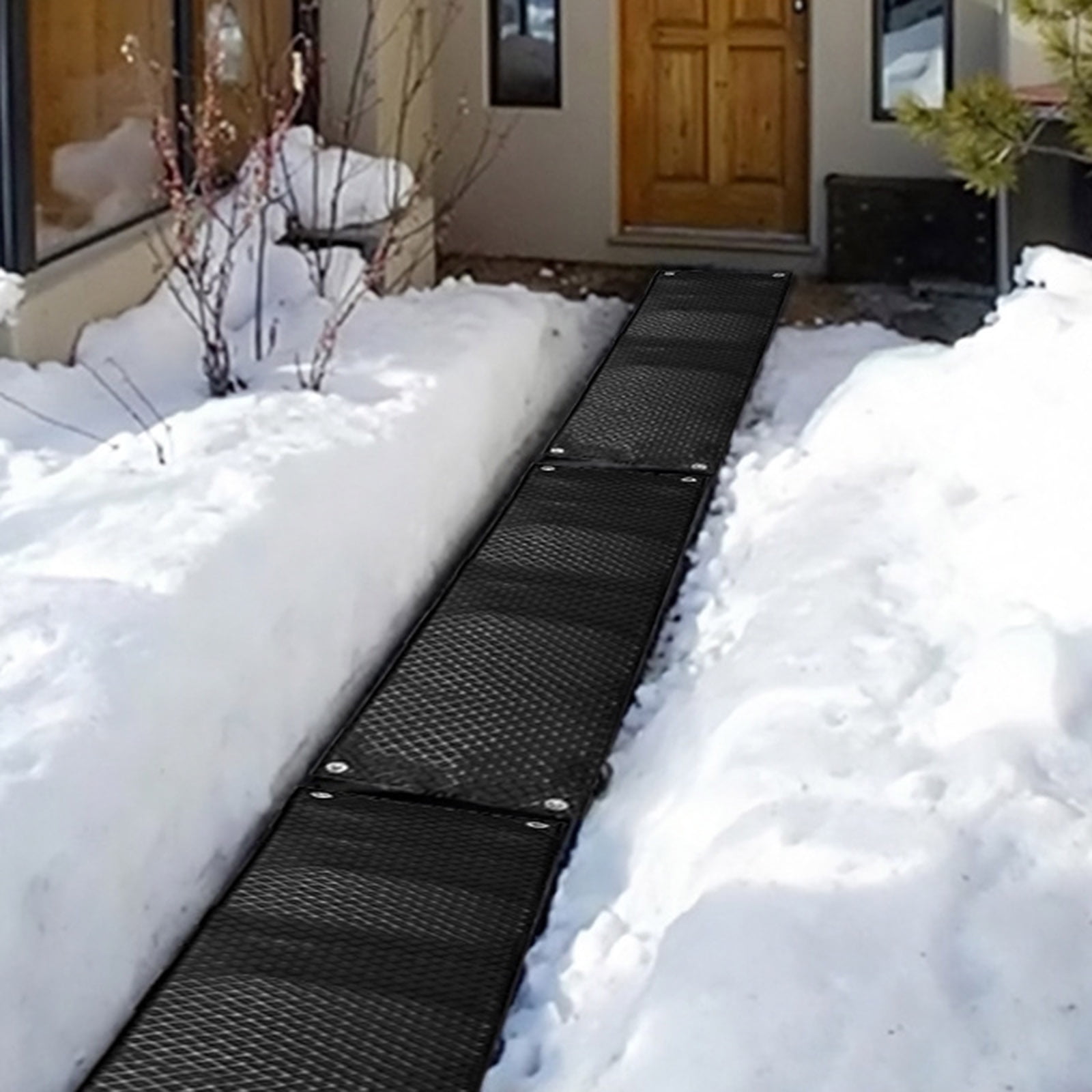 JHEHF winter SnowMelting Mat for Walkway Durable Rubber Heated Outdoor ...