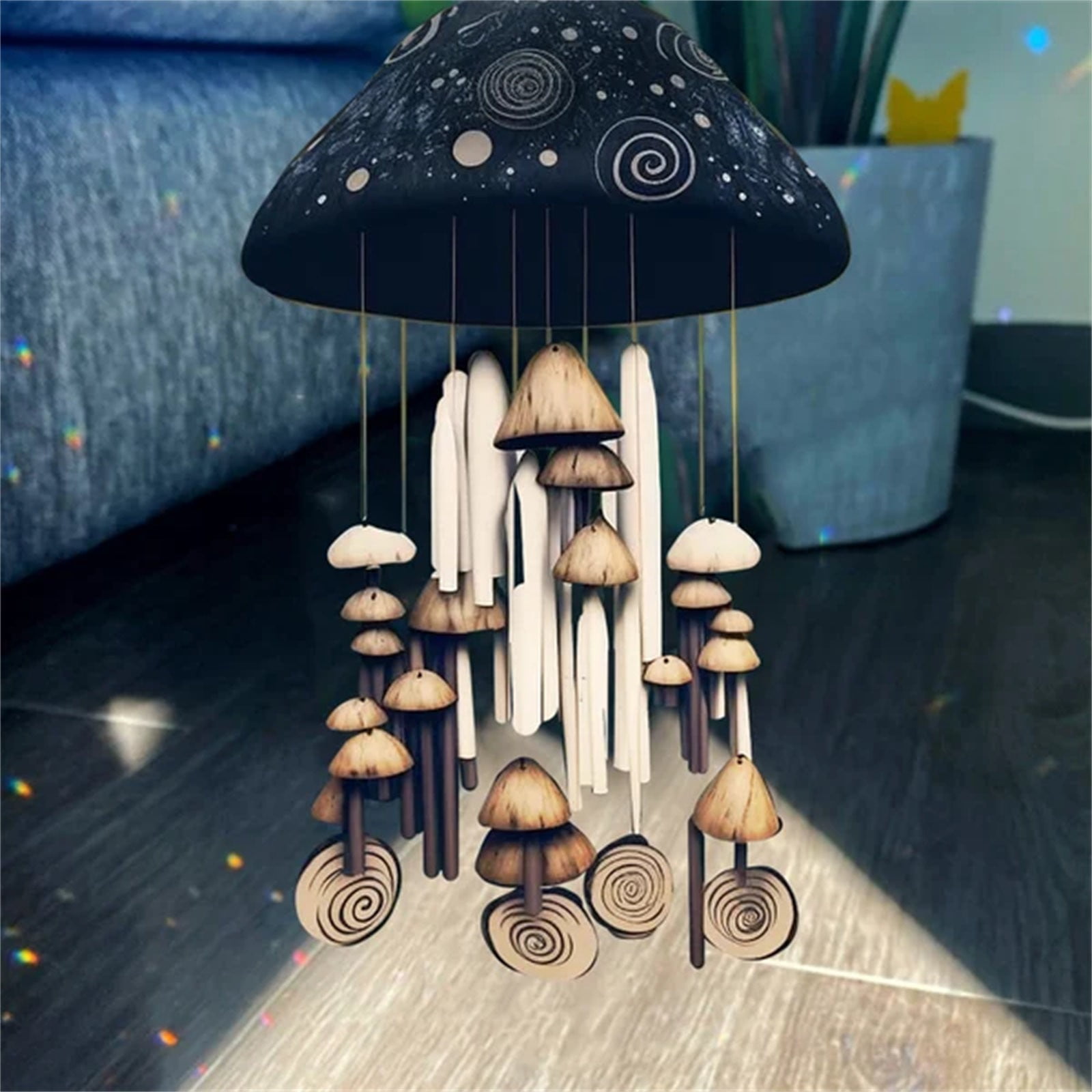 JHGoosa Border New Resin Wind Chime Campanula Handmade Art Unique Resin ...