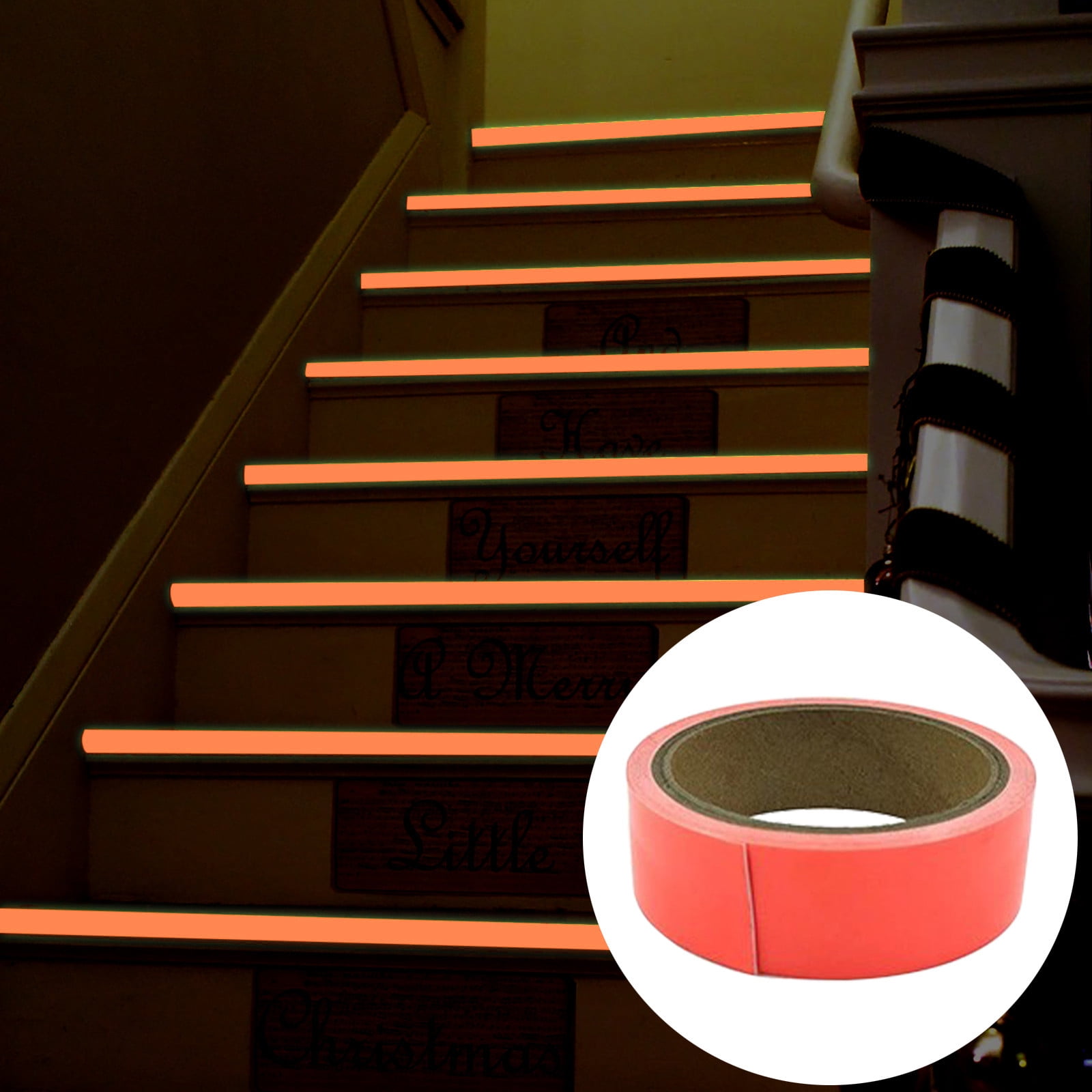 JHGoosa Christmas Luminous Tape Self-adhesive Luminous Luminous Safetys ...