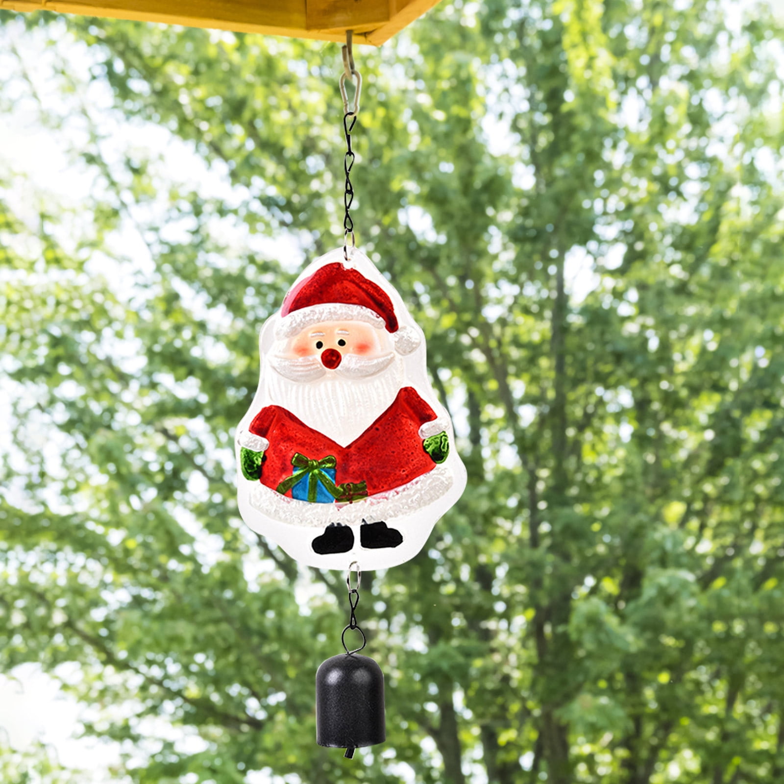 JHGoosa Christmas Santa Wind Chime Garden Metal Wind Bell Tube Hanging ...