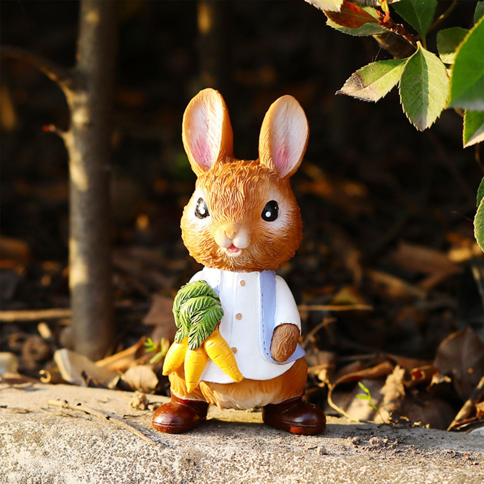 JHGoosa Cute Resin Garden Statue Decoration Outdoor Yard Polyresin ...