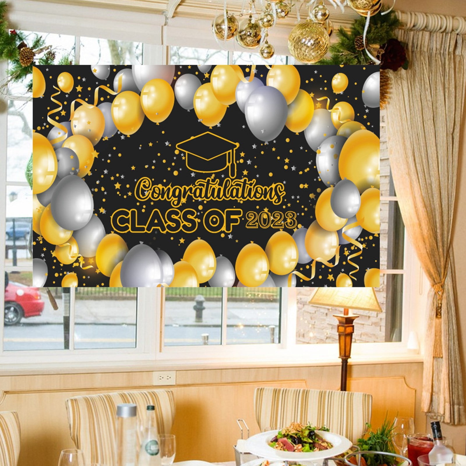 JHGoosa Graduation Season Banner Background Cloth Graduation Banner ...