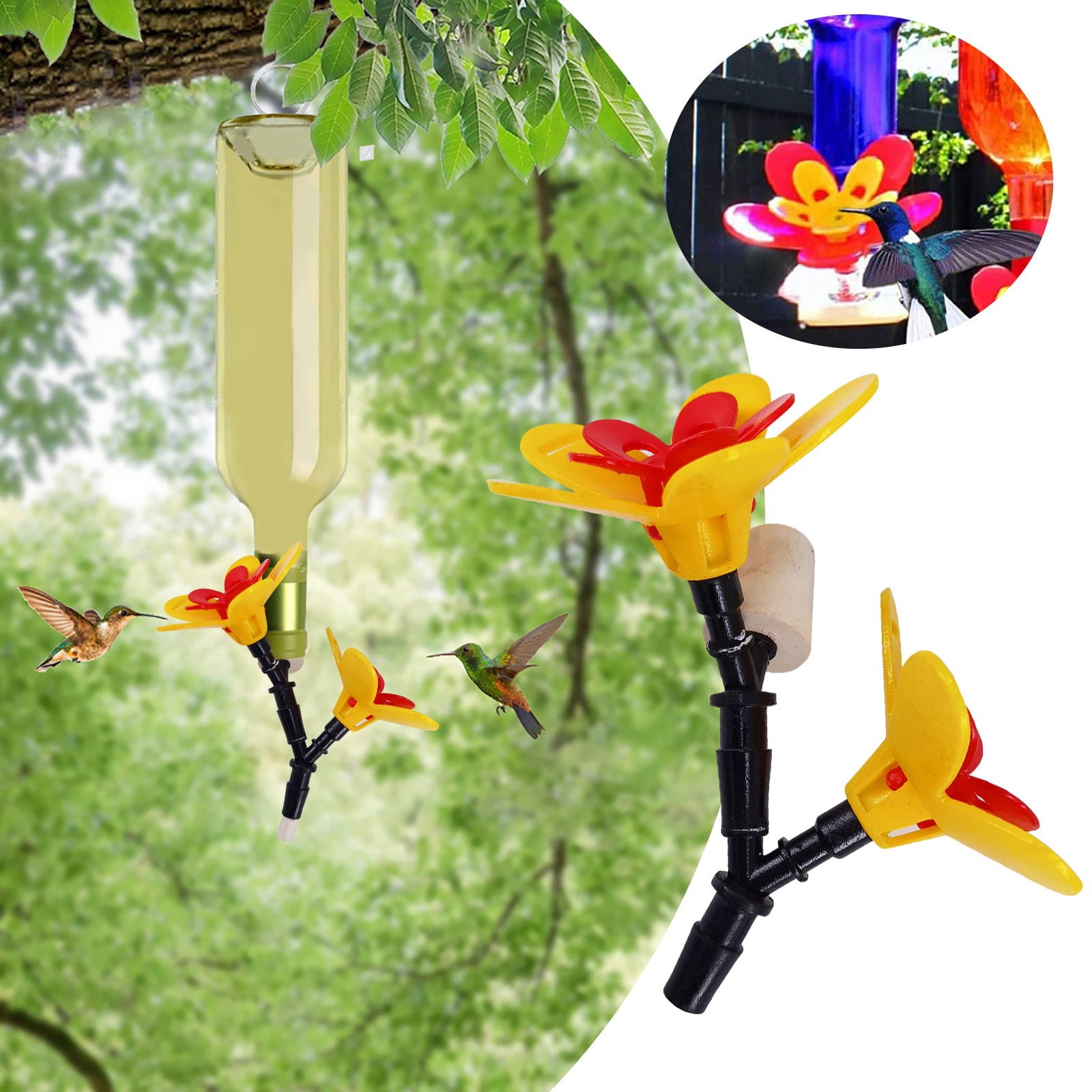 JHGoosa New DIY Hummingbird Feeder Kits, Turn Your Own Recycled Bottles ...
