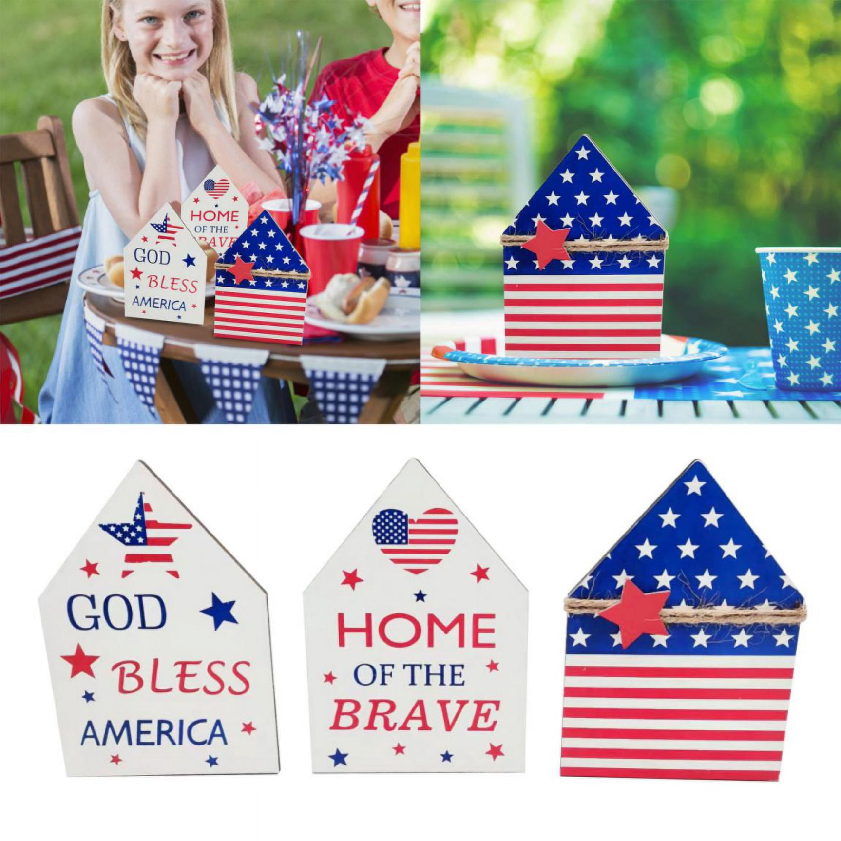 JHGoosa Venue Layout Props U.S. Independence Day Ornaments Patriotic ...