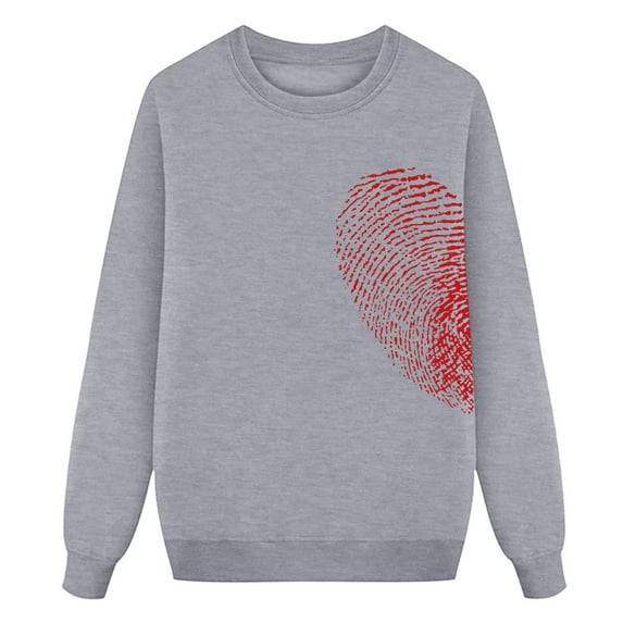 JHHLSF Men's Valentine's Day Hoodless Sweatshirt Fashion Casual Relaxed ...