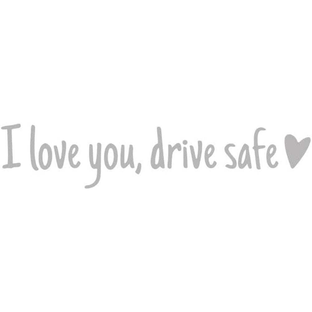 JHIALG I Love You Drive Safe Love Car Sticker, Set of 6 Drive Safe I ...