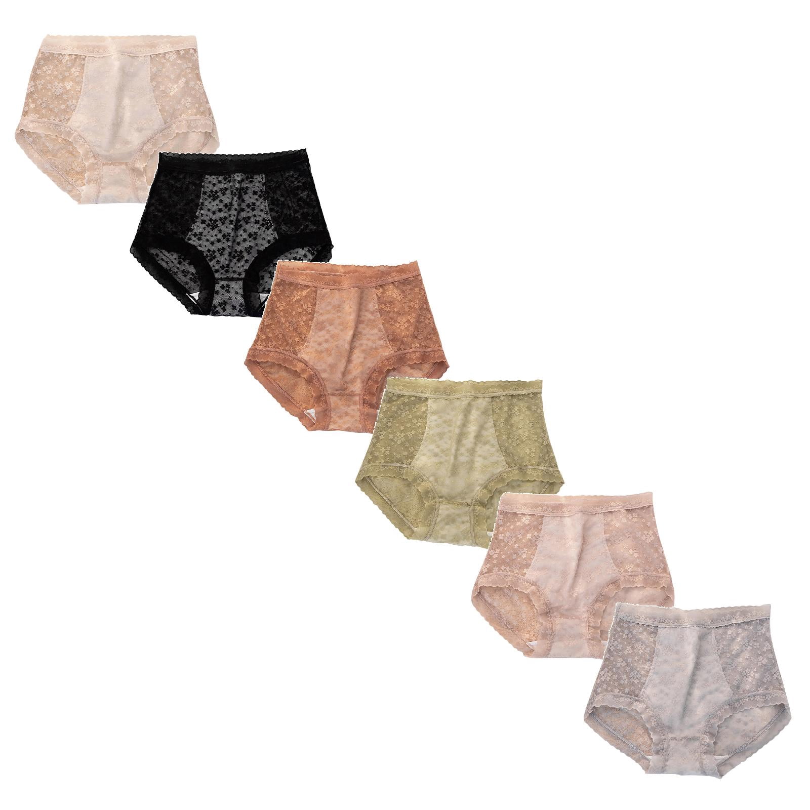 JHLZHS Cotton Underwear for Women Bikini High Rise Seamless Women Plus ...