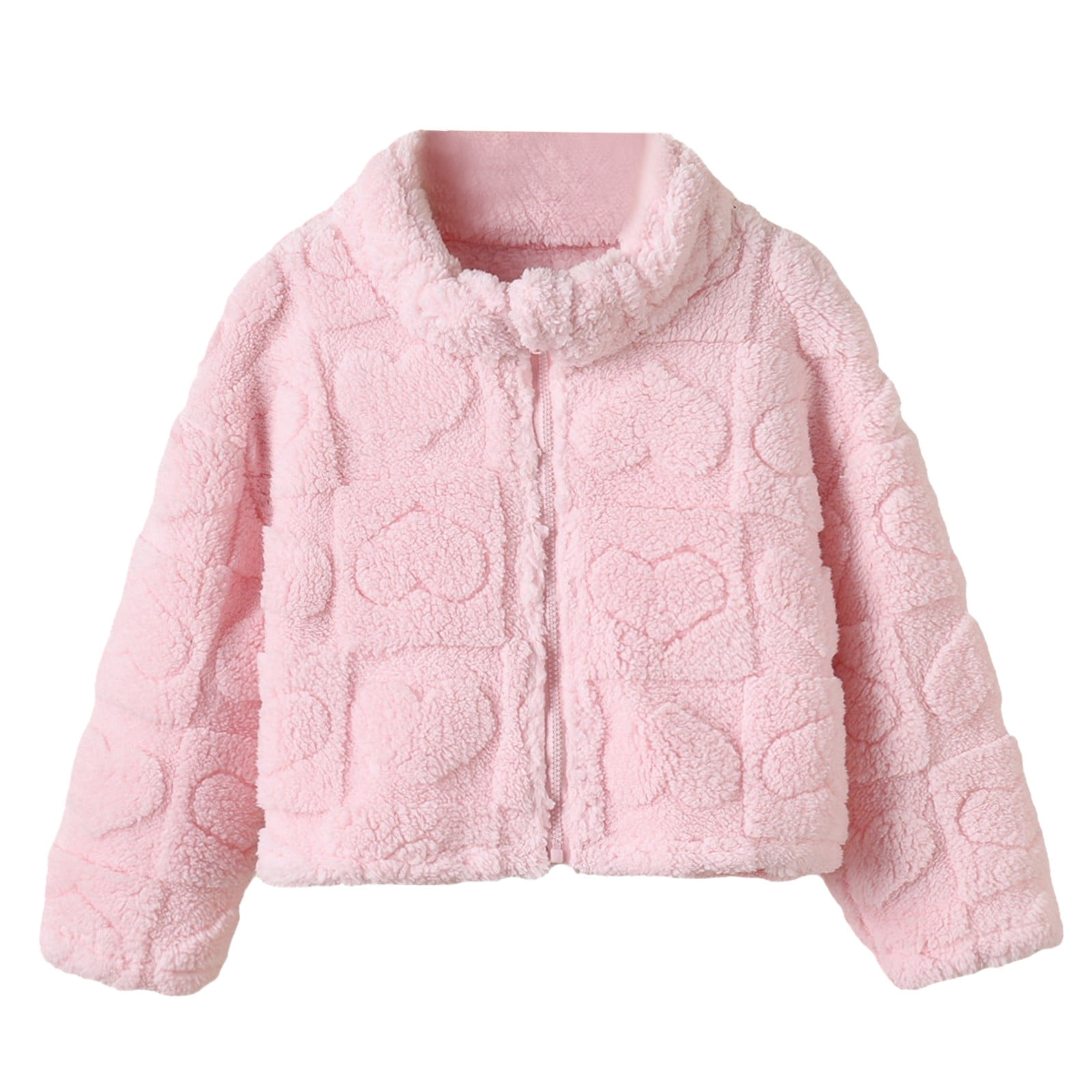 JHLZHS Girls Winter Coats Size 6-7 Toddle Girl's Zip up Fuzzy Jacket ...