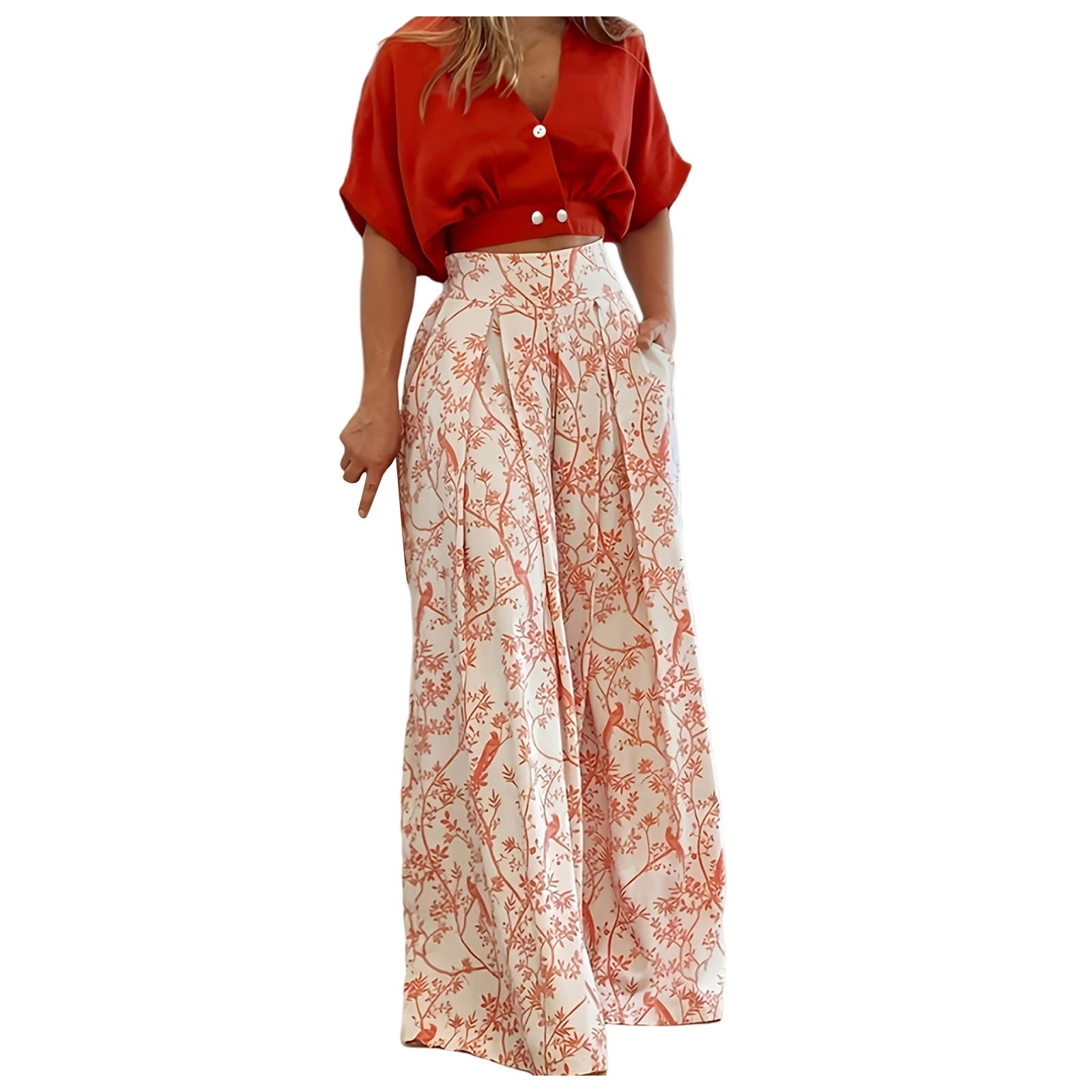 JHLZHS Linen Pants Set for Women 2024 Women Pleated 2 Piece Pants ... JHLZHS Linen Pants Set for Women 2024 Women Pleated 2 Piece Pants ...