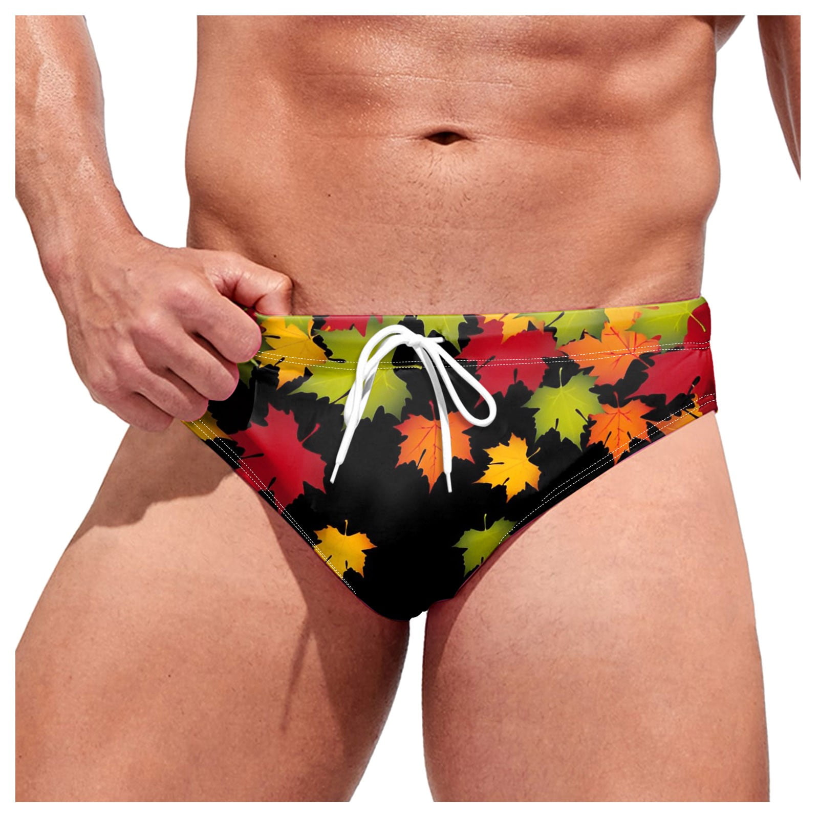 Jhlzhs Swimming Trunks Male Maple Leaf Themed Canadian Independence Day