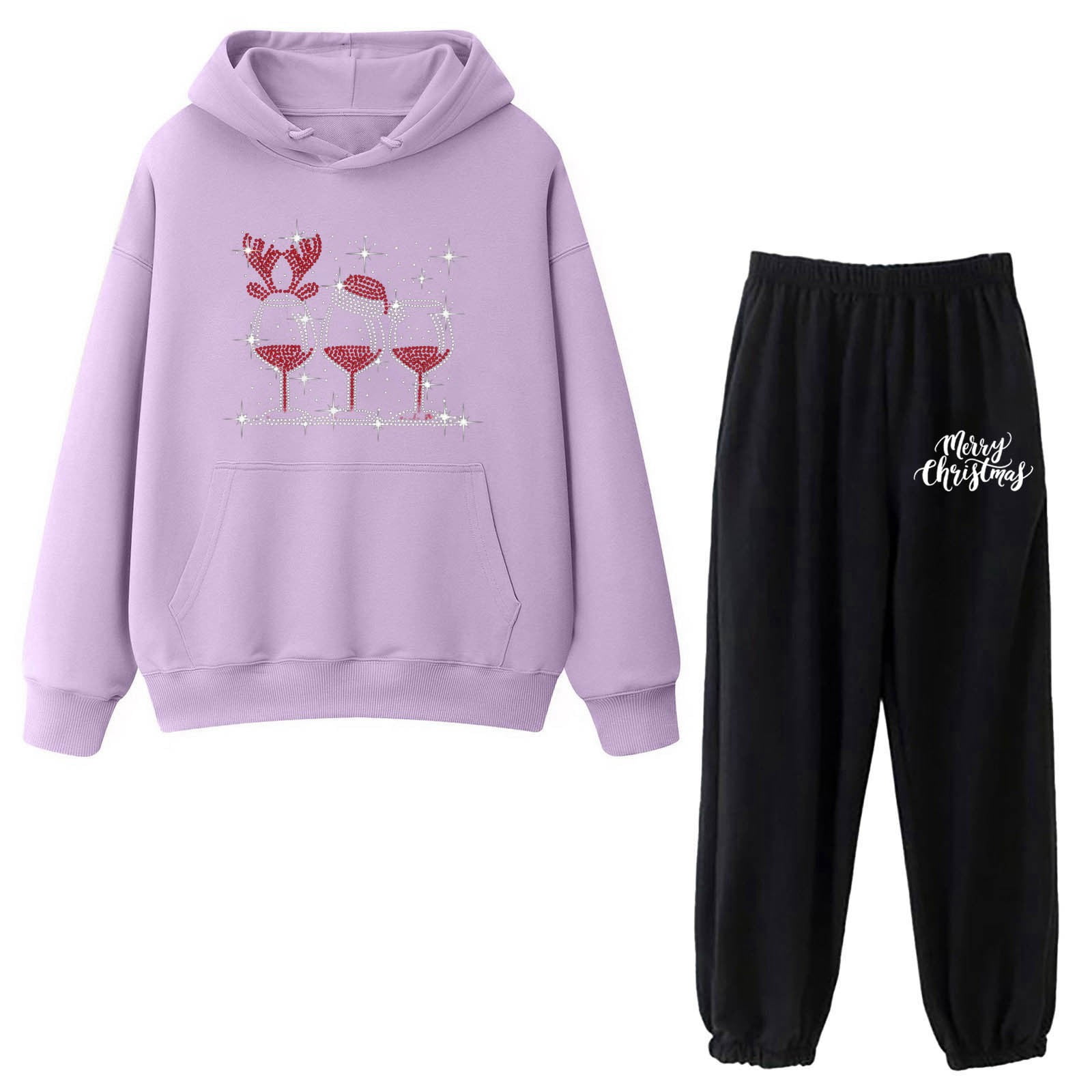 JHLZHS Women's Yule Wine Glass Printed Drawstring Pocket Hoodie ... JHLZHS Women's Yule Wine Glass Printed Drawstring Pocket Hoodie ...