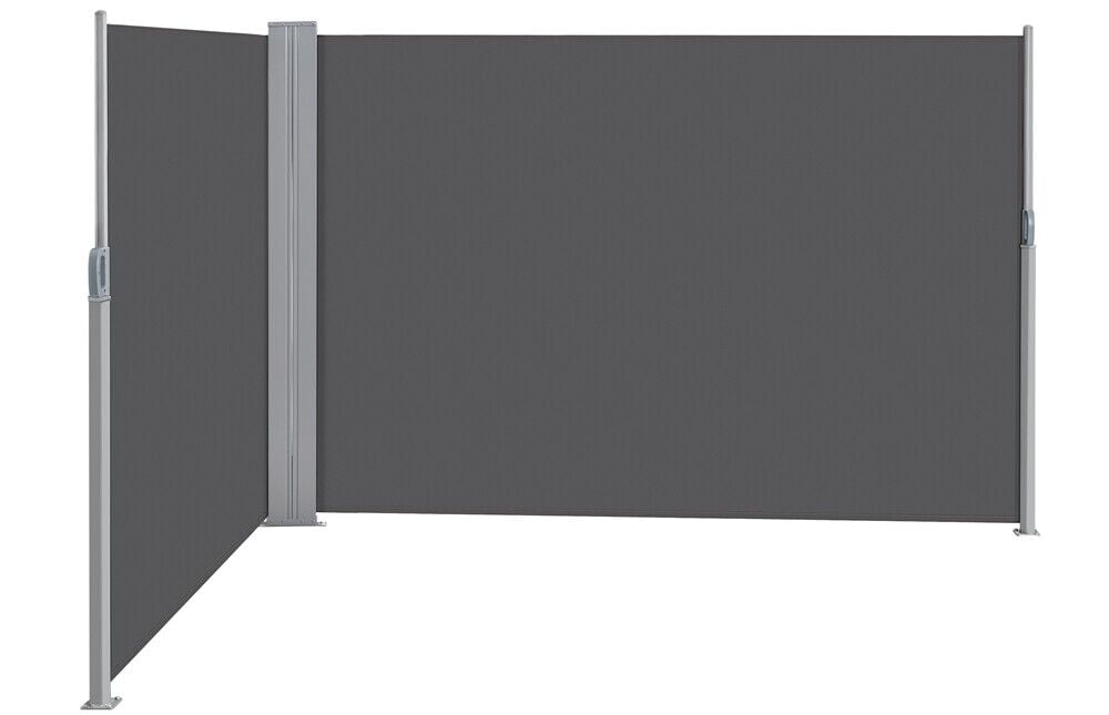 JHOUTR Double Side Awning, Patio Retractable Side Screen Awning ...