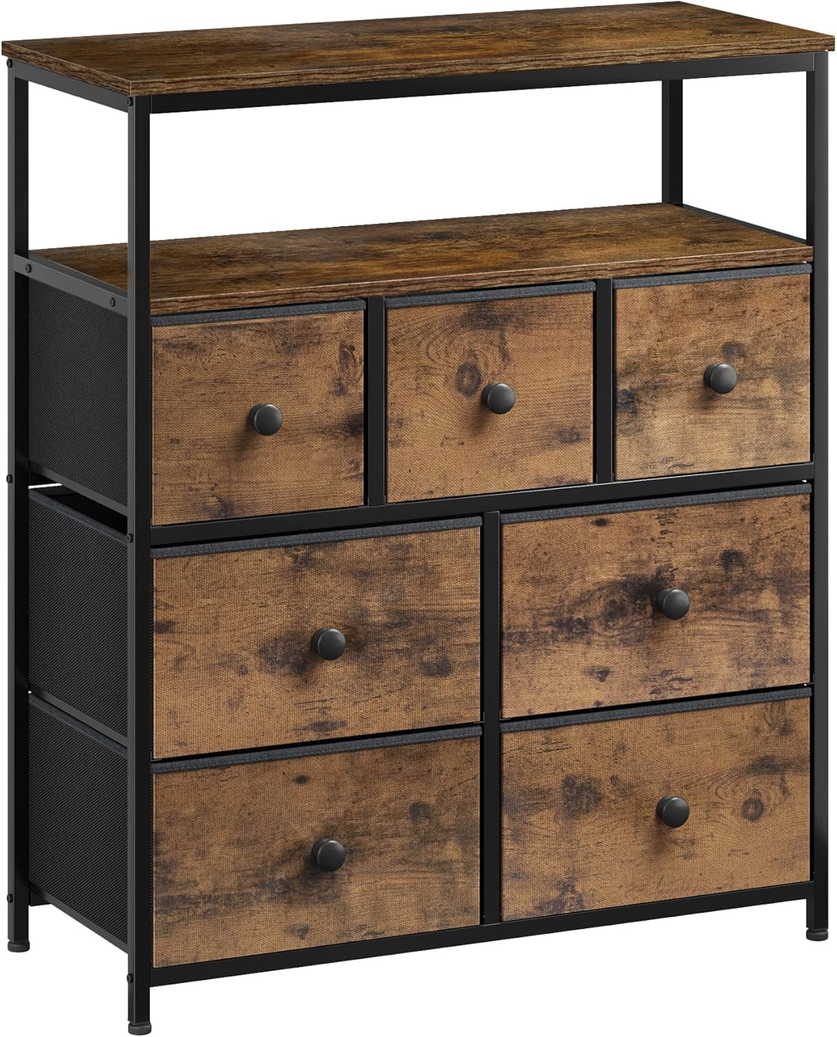 JHOUTR Dresser for Bedroom with 7 Drawers, Purple Dressers & Chests of ...