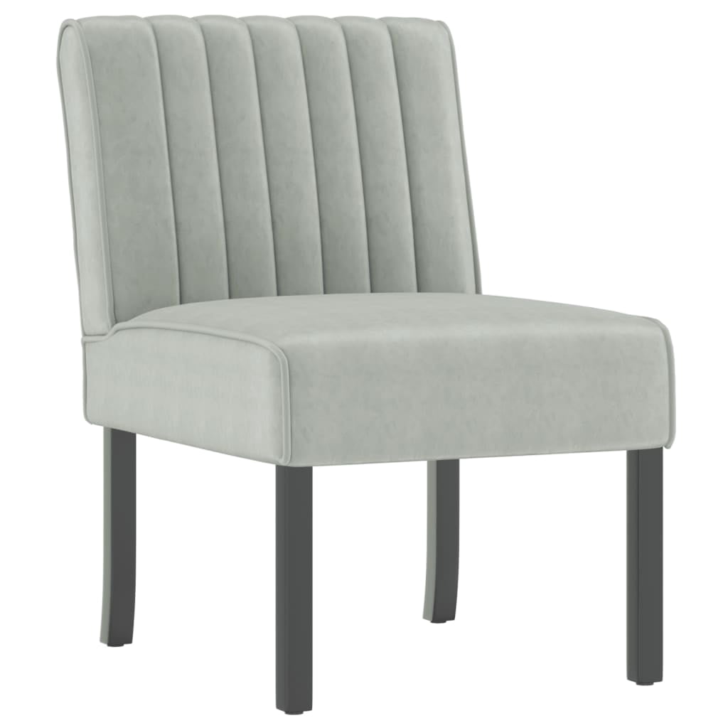 JHOUTR Modern Velvet Slipper Chair - Comfortable Thickly-Padded Seat ...